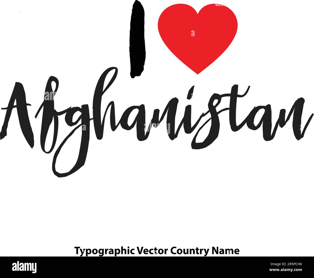 Country Name In Elegant Typography Text Lettering Vector Art Design ...