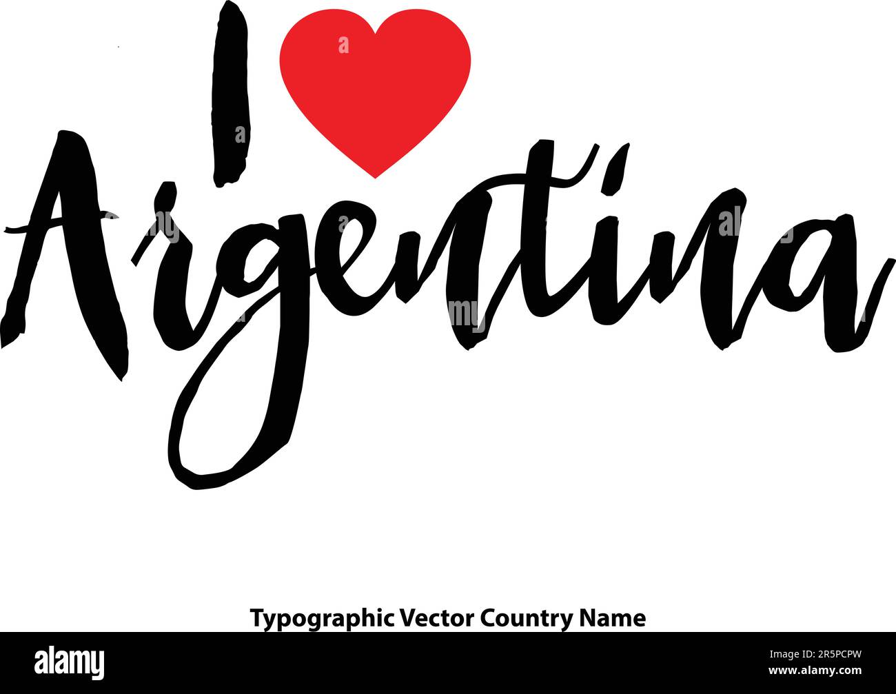 Country Name In Elegant Typography Text Lettering Vector Art Design ...