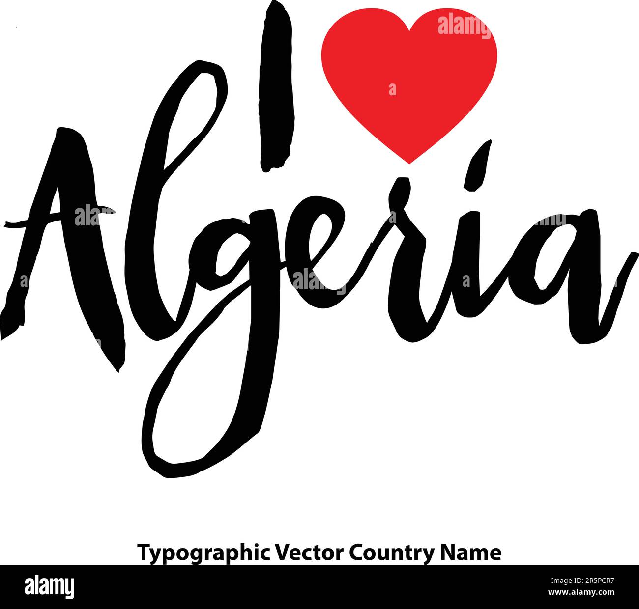 Country Name In Elegant Typography Text Lettering Vector Art Design ...