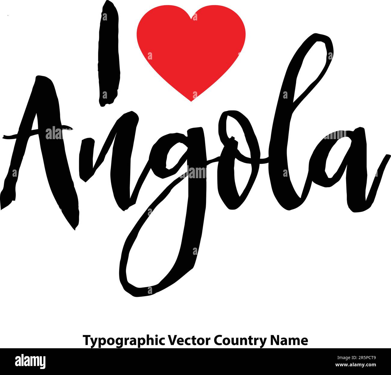 Country Name In Elegant Typography Text Lettering Vector Art Design ...