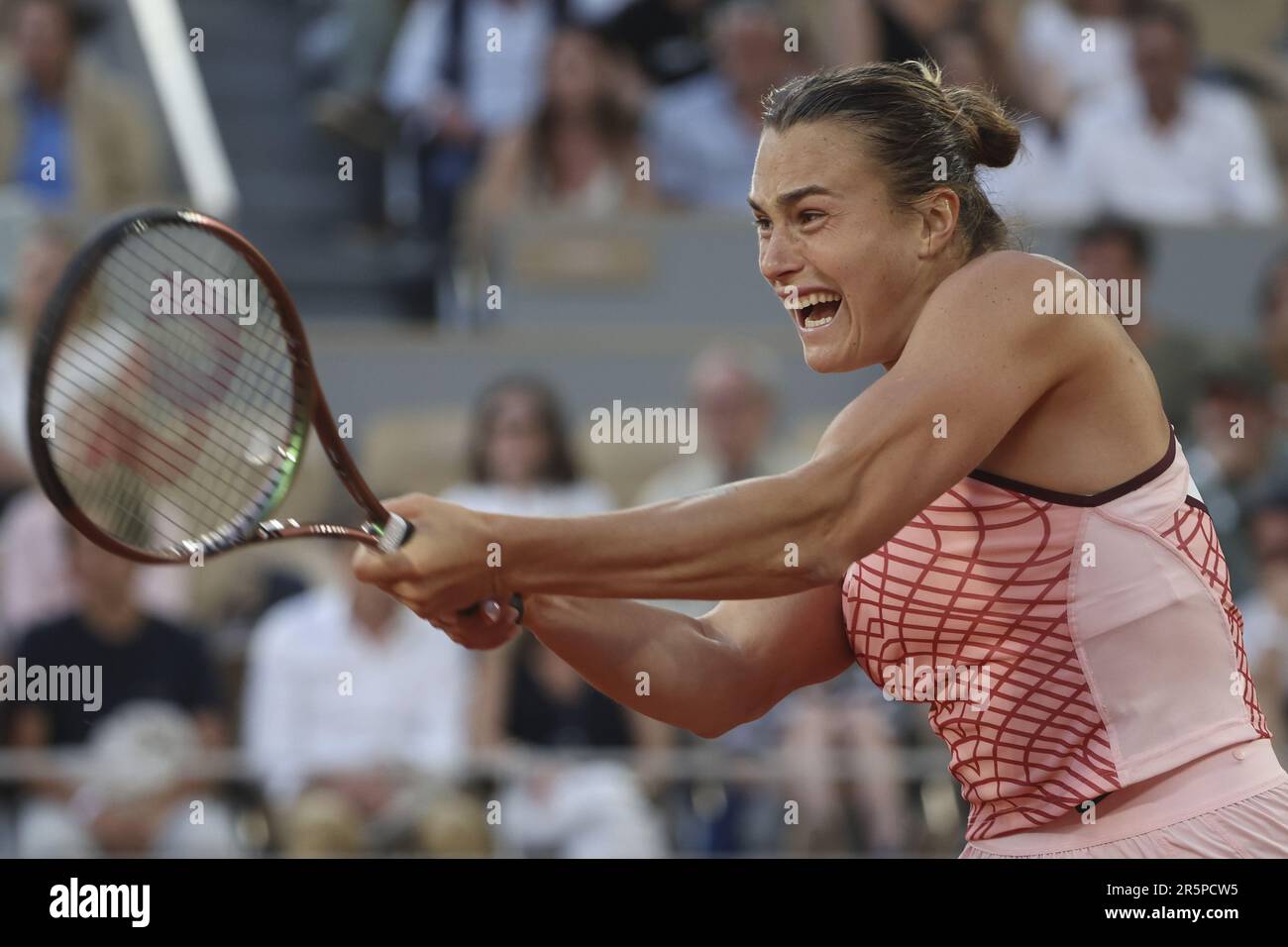 Aryna Sabalenka of Belarus during day 8 of the 2023 French Open, Roland ...