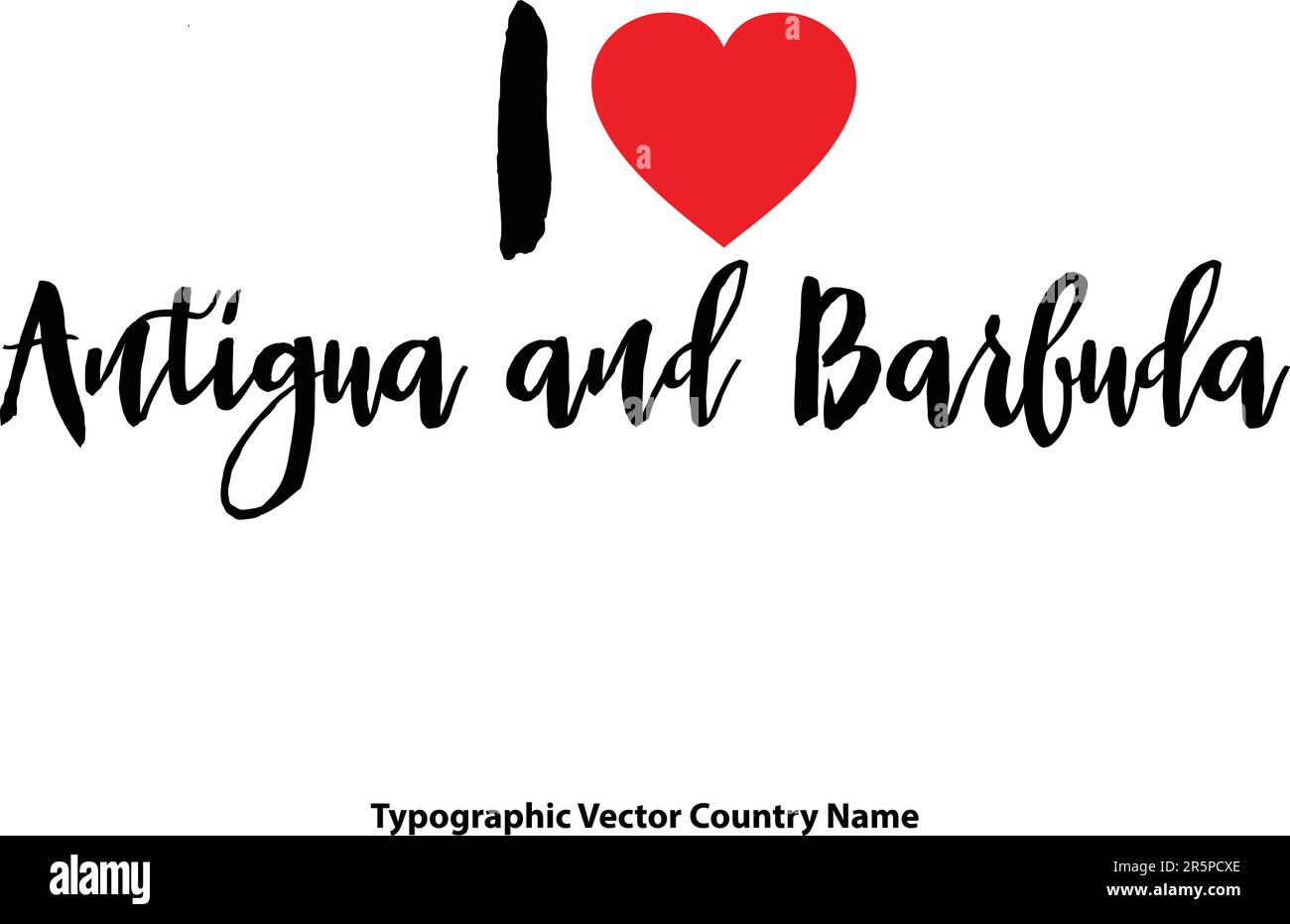 Country Name In Elegant Typography Text Lettering Vector Art Design ...