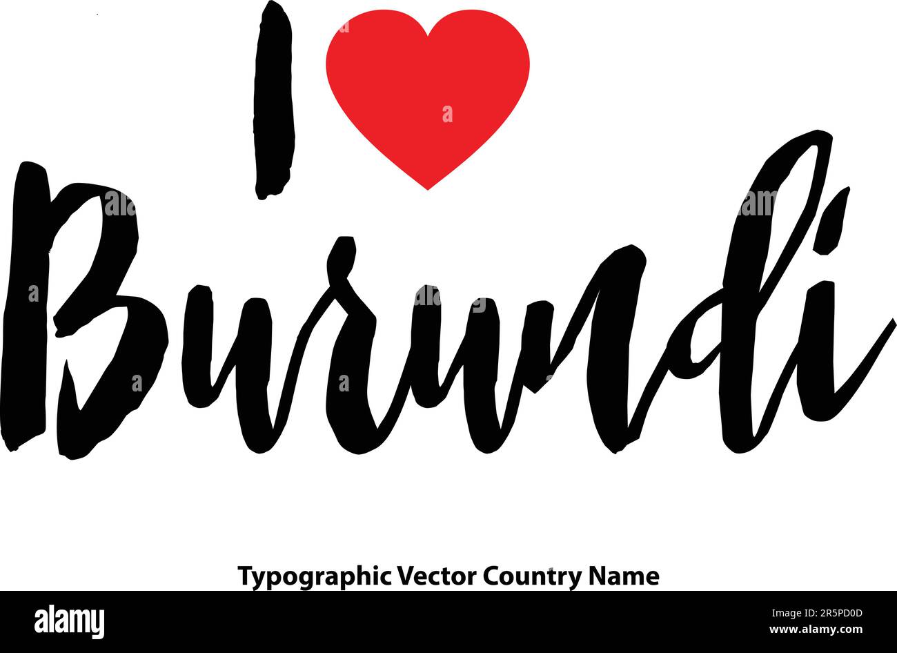 Country Name In Elegant Typography Text Lettering Vector Art Design ...