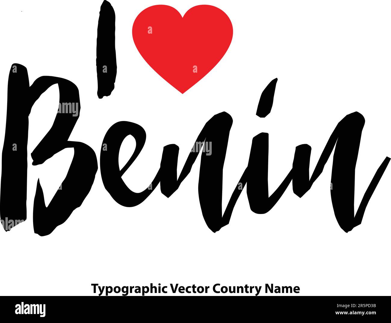 Country Name In Elegant Typography Text Lettering Vector Art Design ...