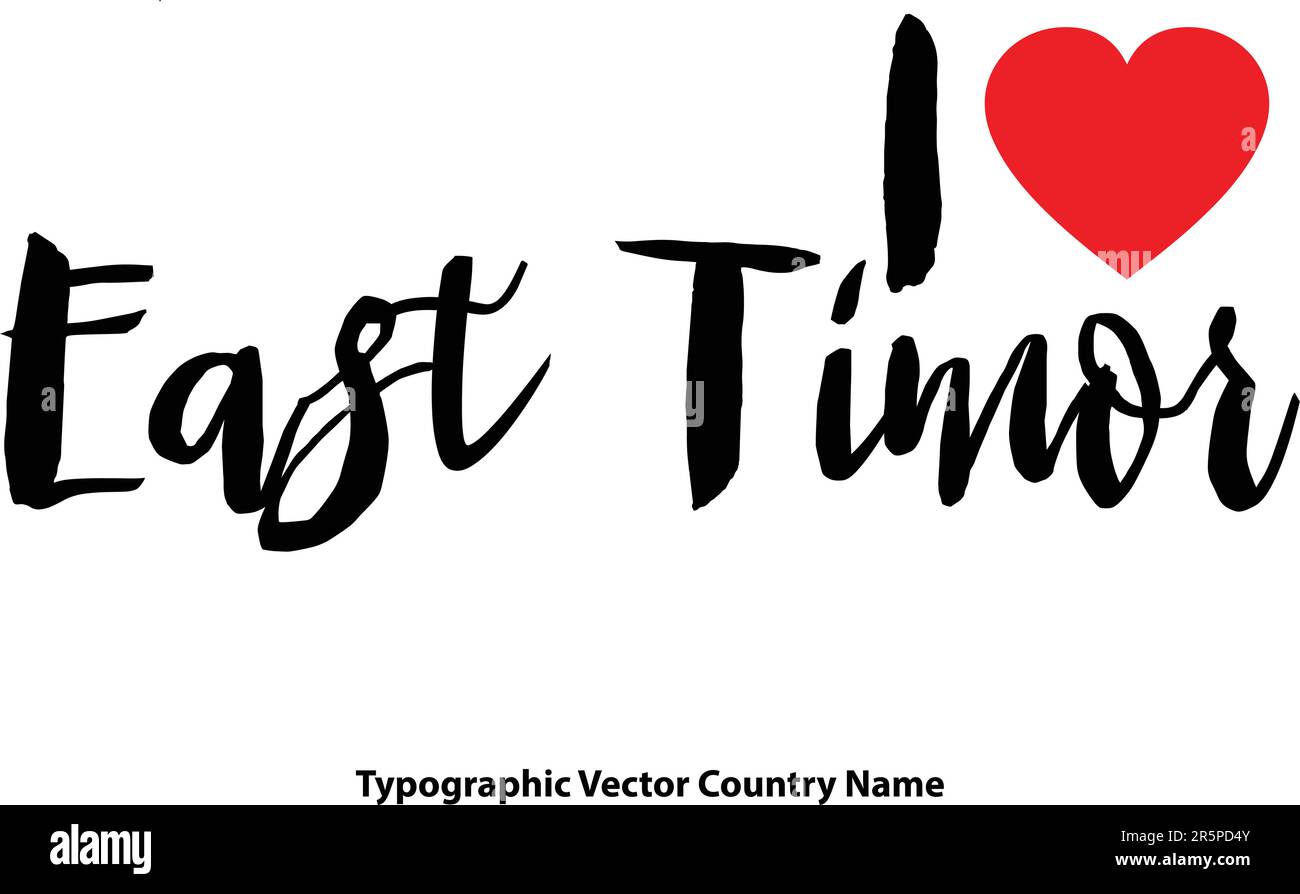 Country Name In Elegant Typography Text Lettering Vector Art Design ...