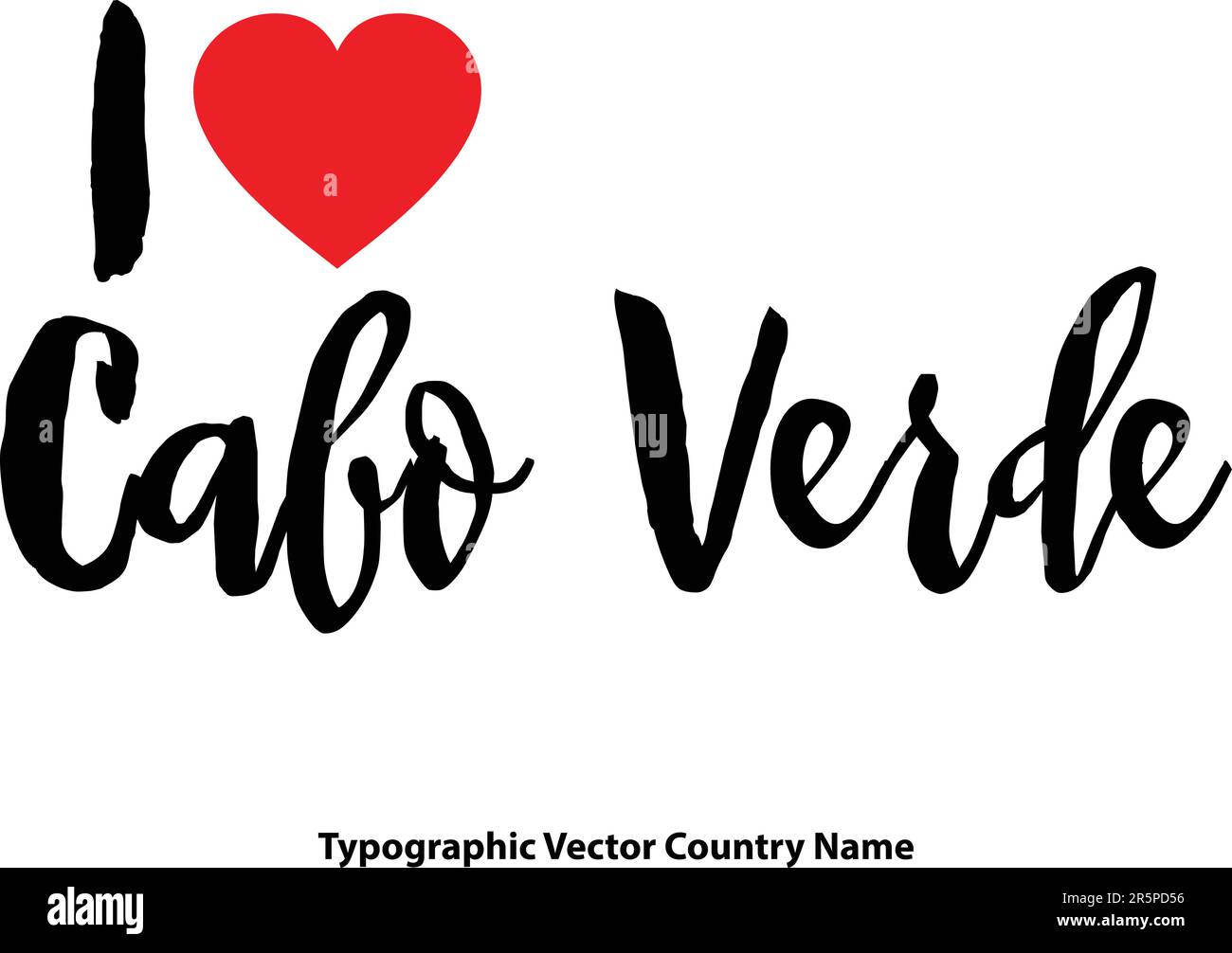 Country Name In Elegant Typography Text Lettering Vector Art Design ...