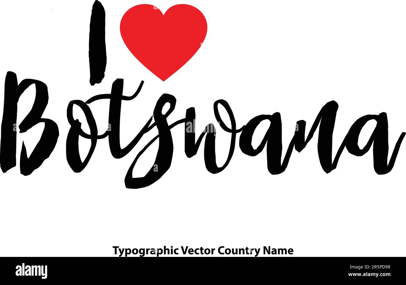 Country Name In Elegant Typography Text Lettering Vector Art Design ...