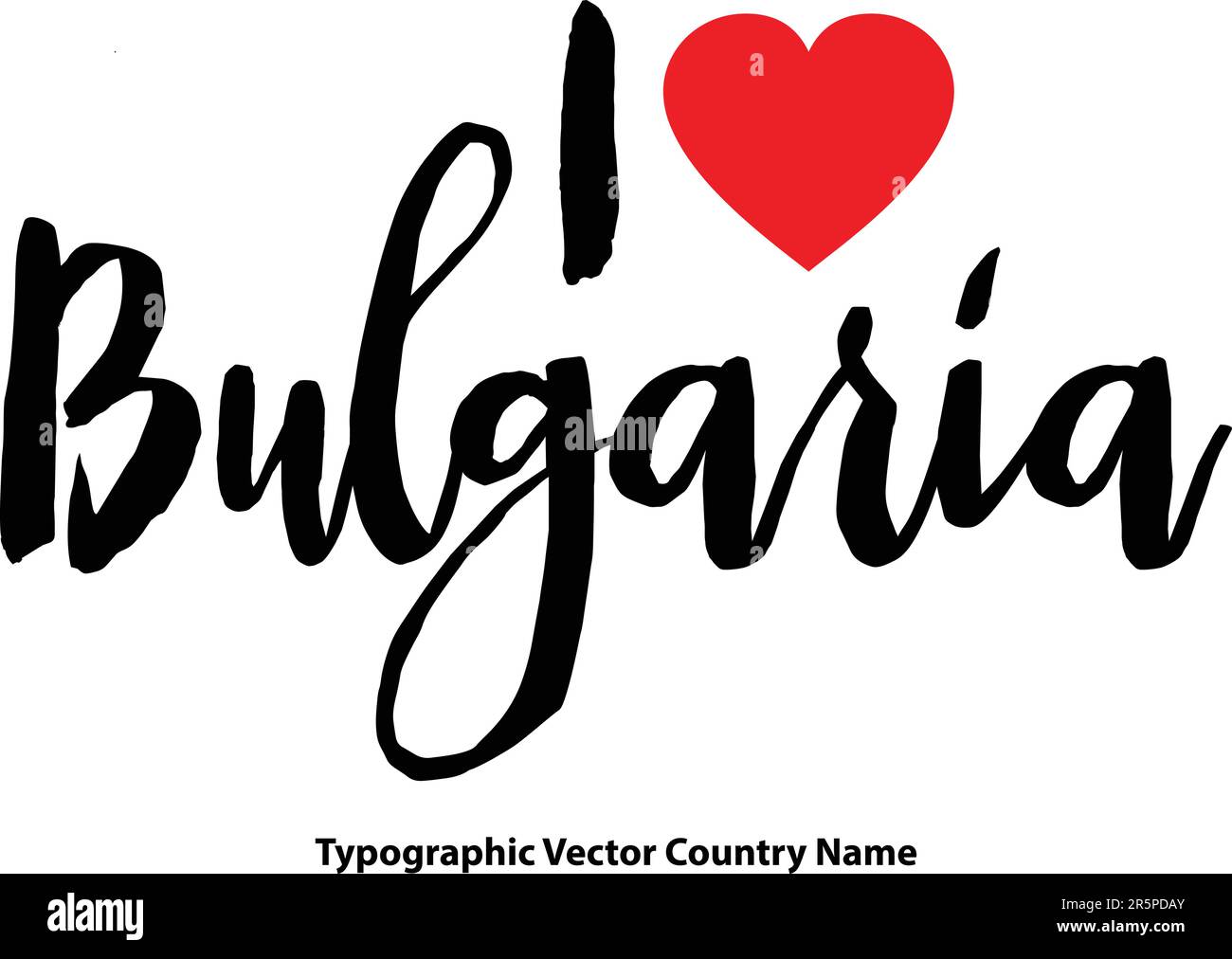 Country Name In Elegant Typography Text Lettering Vector Art Design ...