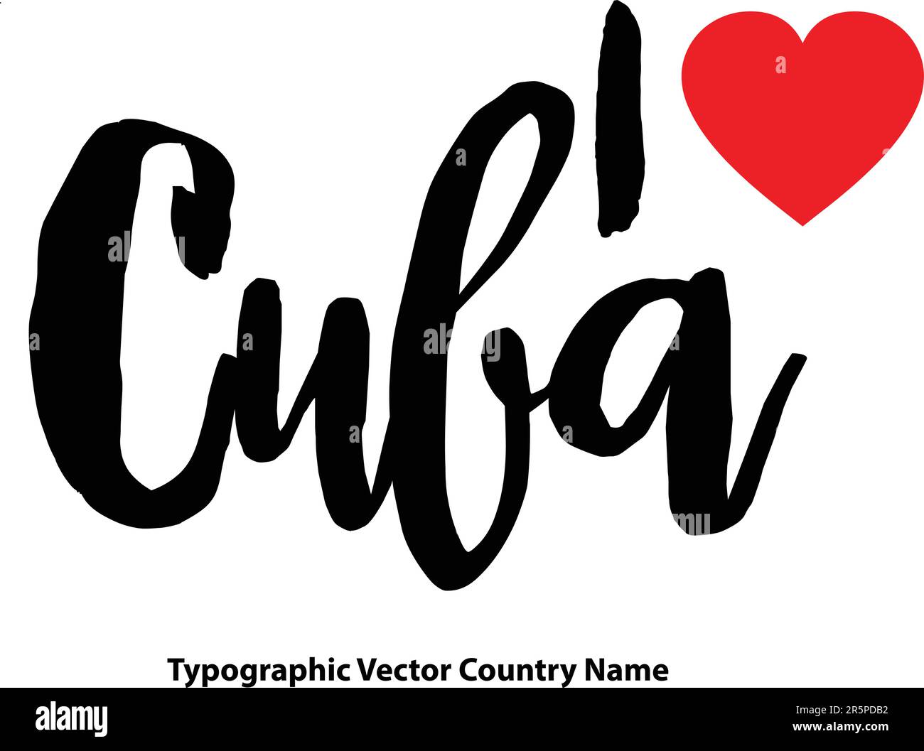 Country Name In Elegant Typography Text Lettering Vector Art Design ...