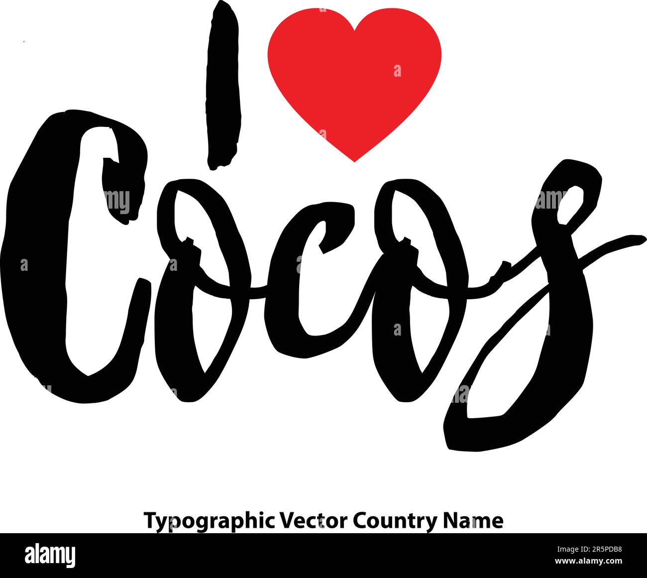 Country Name In Elegant Typography Text Lettering Vector Art Design ...