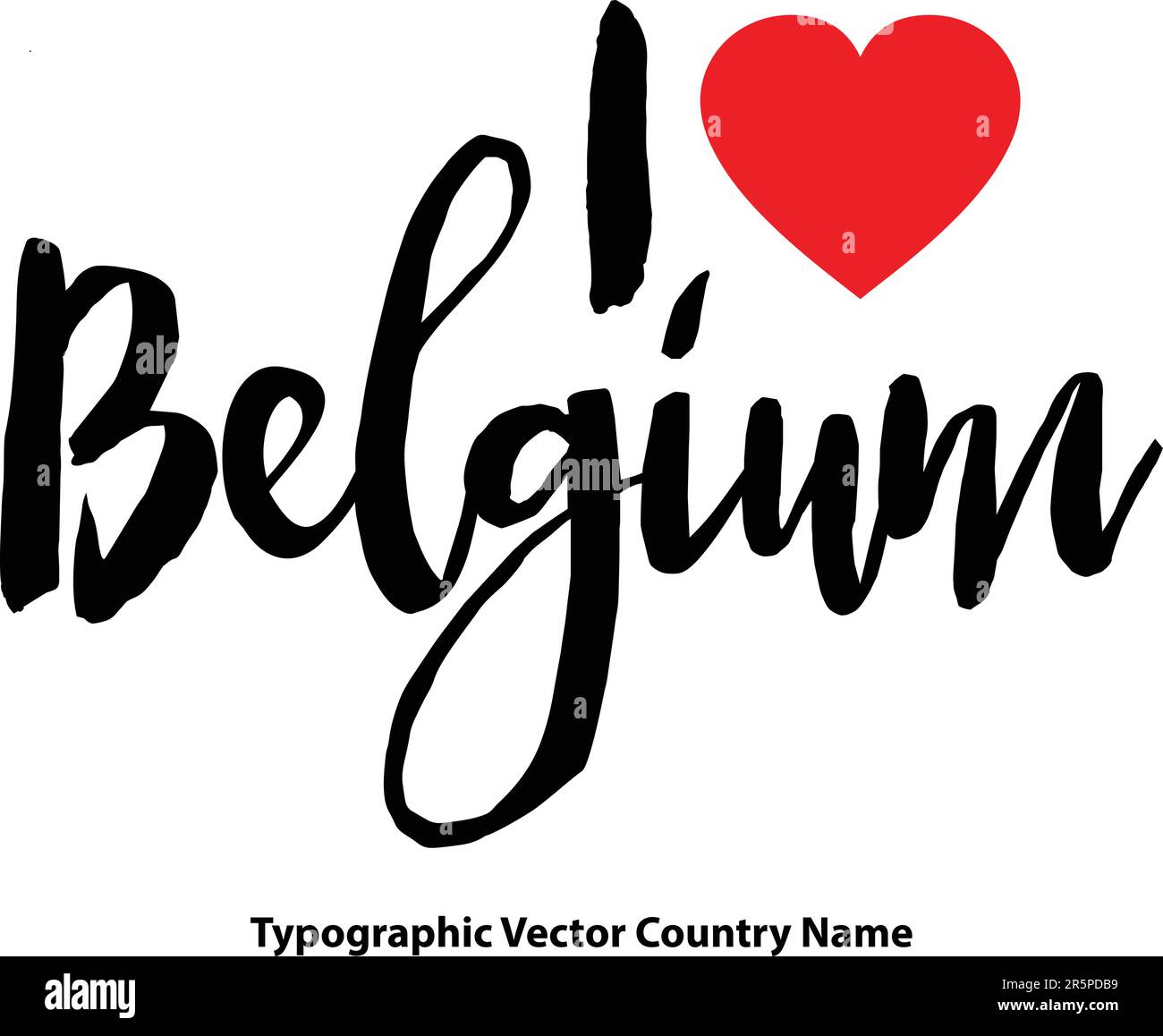 Country Name In Elegant Typography Text Lettering Vector Art Design ...