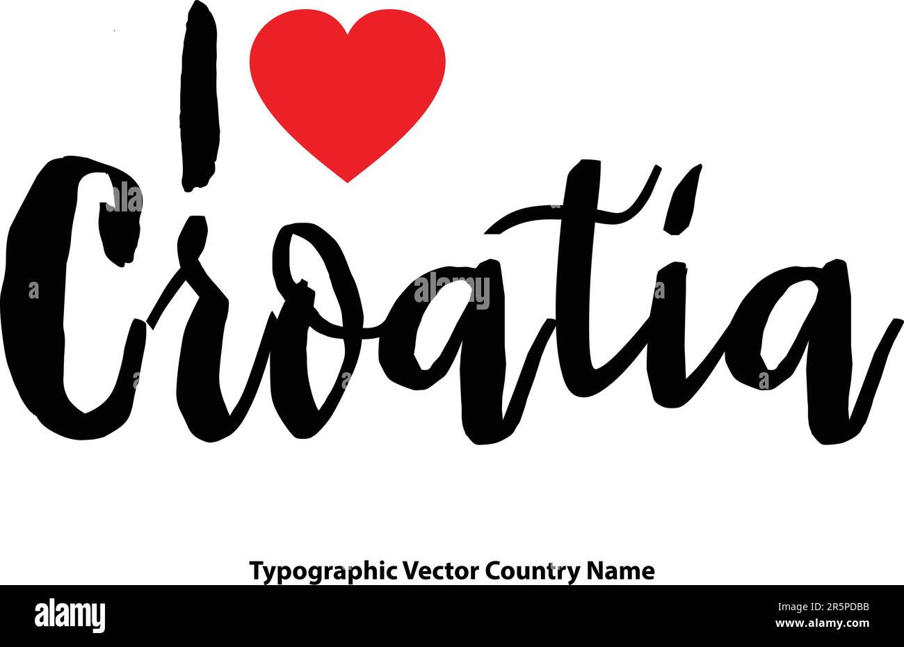 Country Name In Elegant Typography Text Lettering Vector Art Design ...