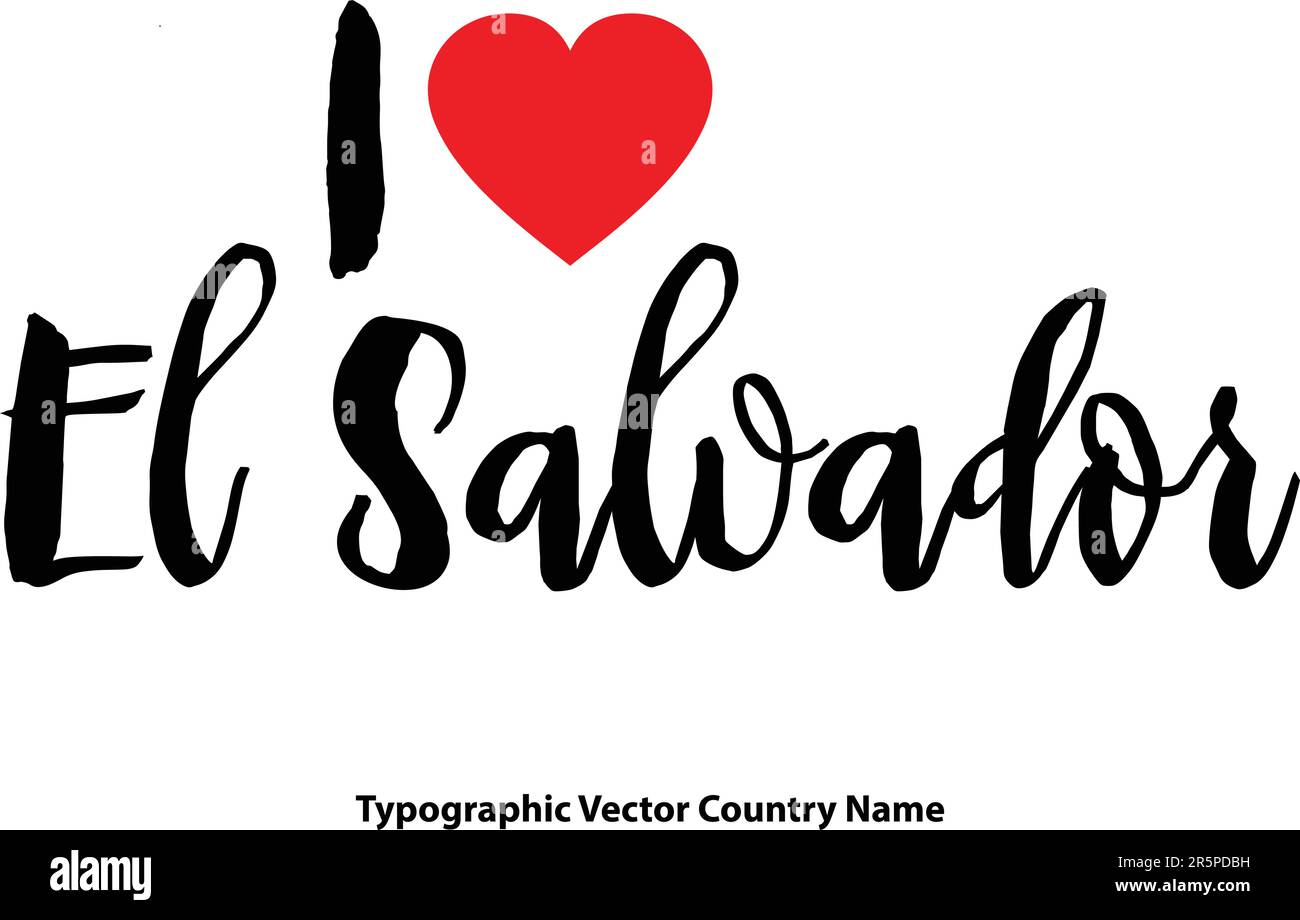 Country Name In Elegant Typography Text Lettering Vector Art Design ...