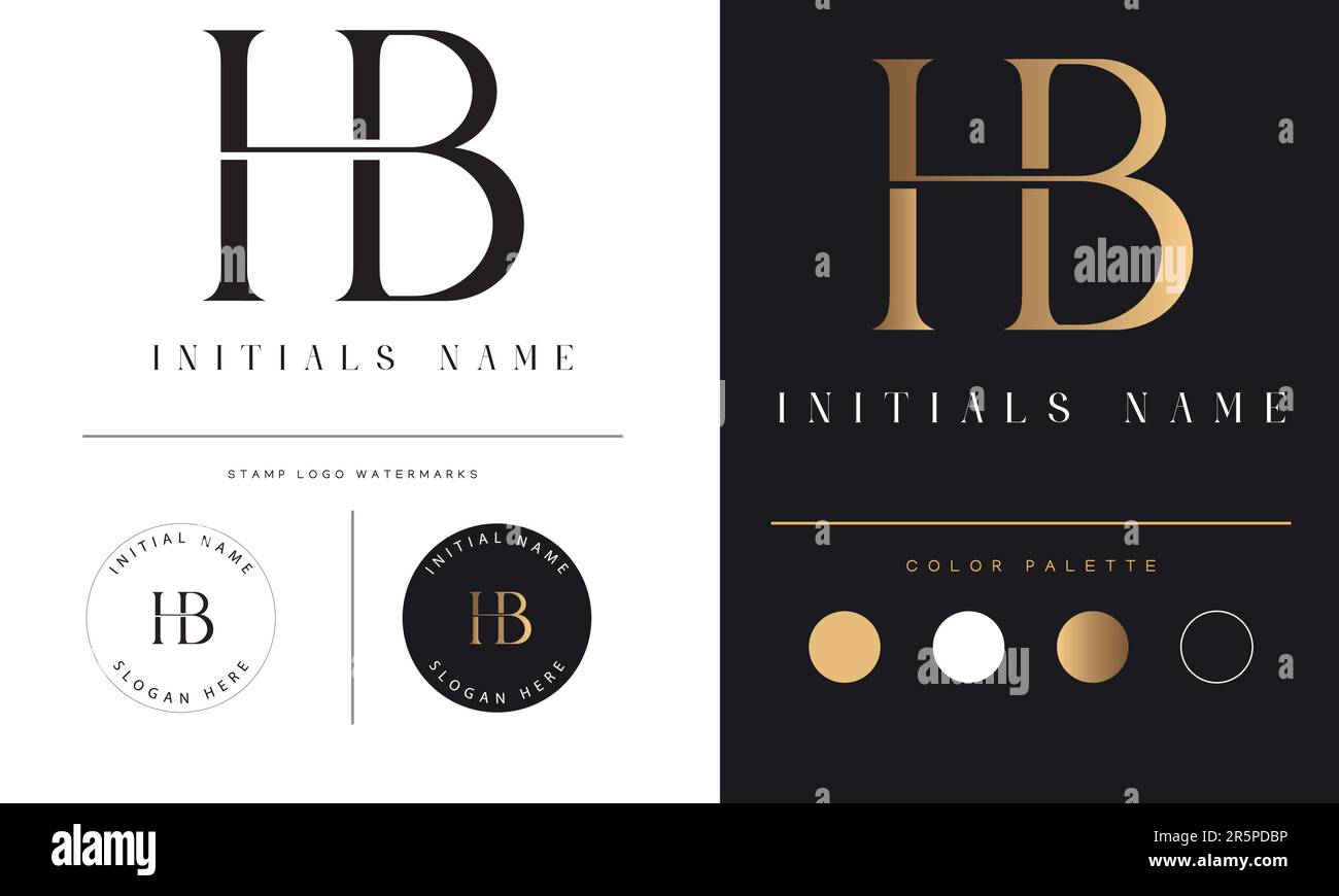 Letter hb logo hi-res stock photography and images - Alamy