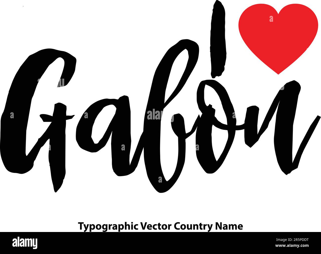 Country Name In Elegant Typography Text Lettering Vector Art Design ...