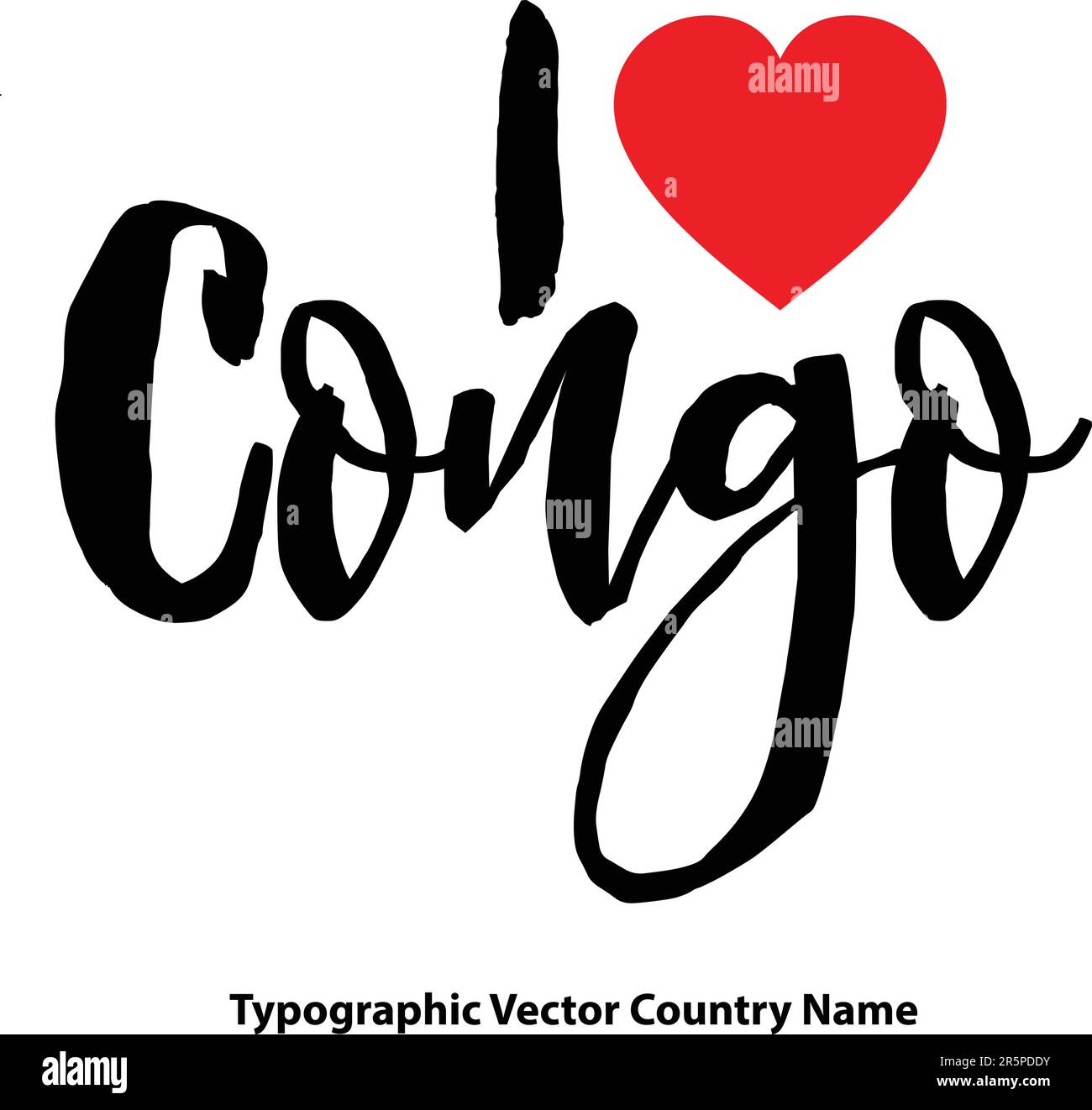 Country Name In Elegant Typography Text Lettering Vector Art Design ...