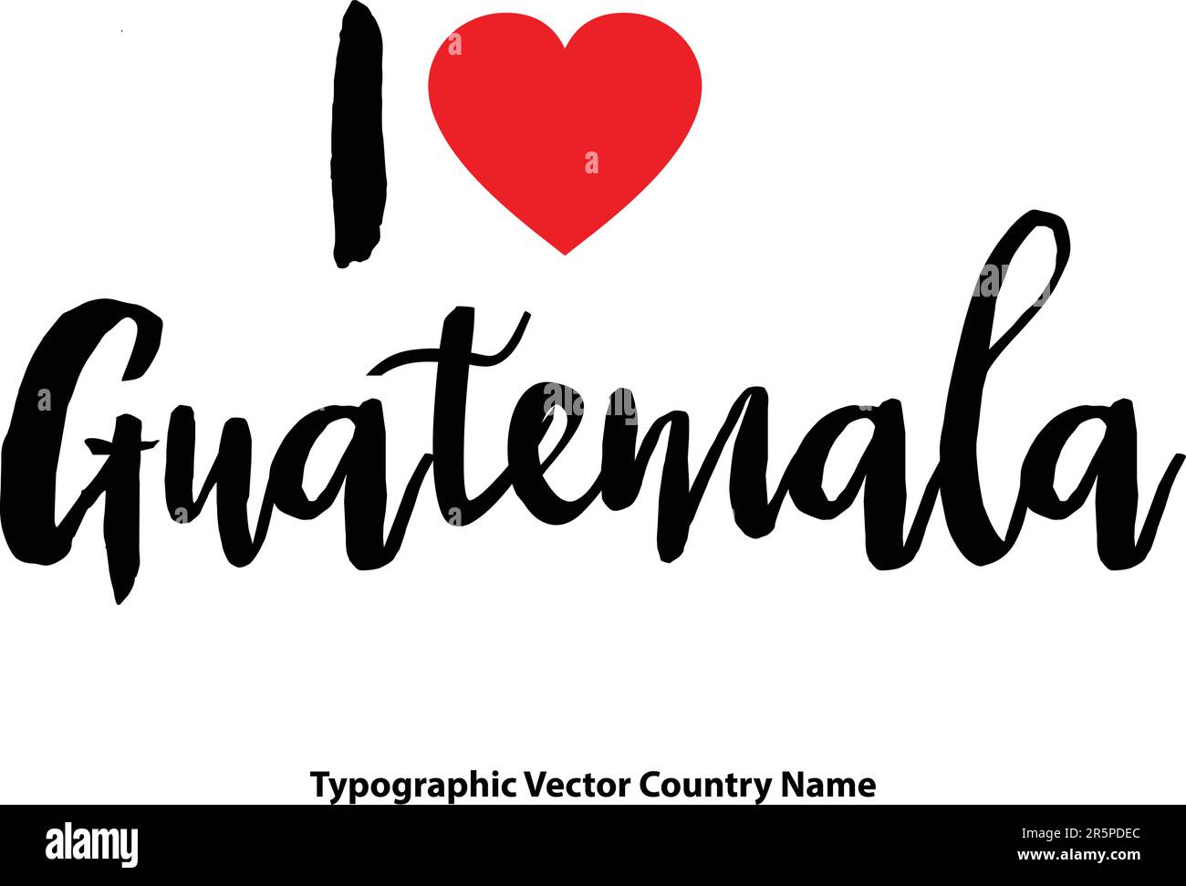 Country Name In Elegant Typography Text Lettering Vector Art Design ...