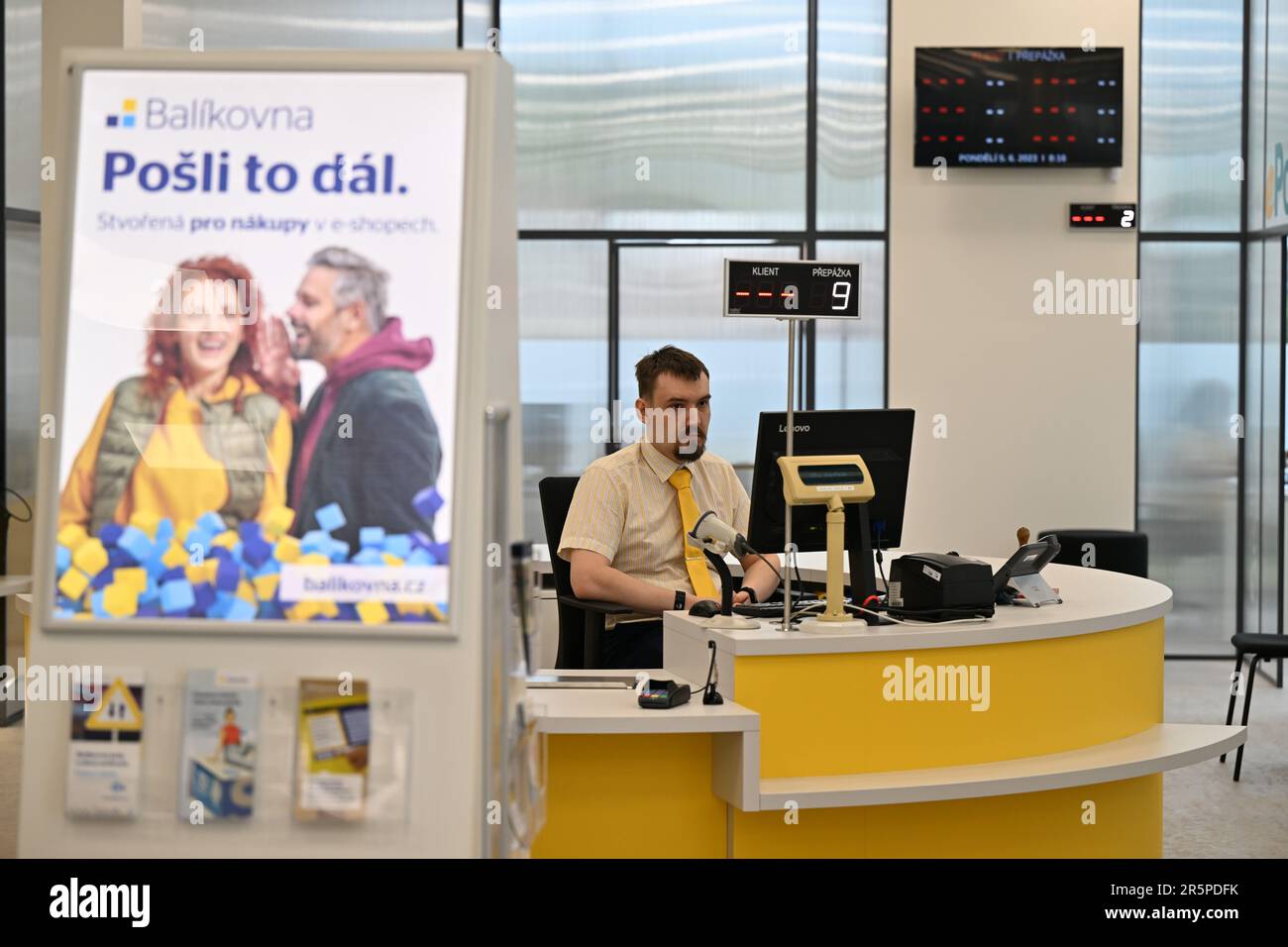 Brno, Czech Republic. 05th June, 2023. A new branch of the Czech Post ...