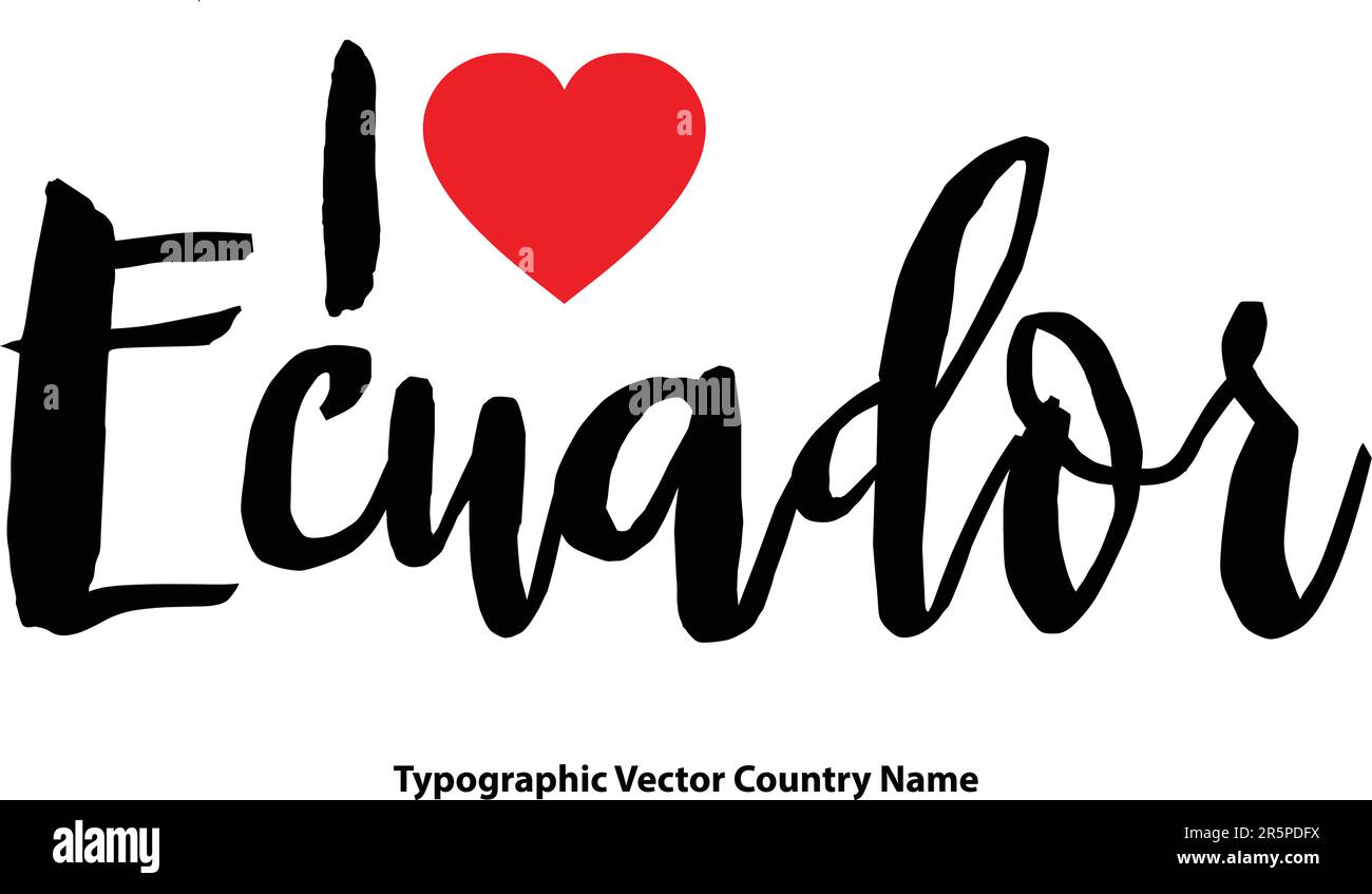 Country Name In Elegant Typography Text Lettering Vector Art Design ...