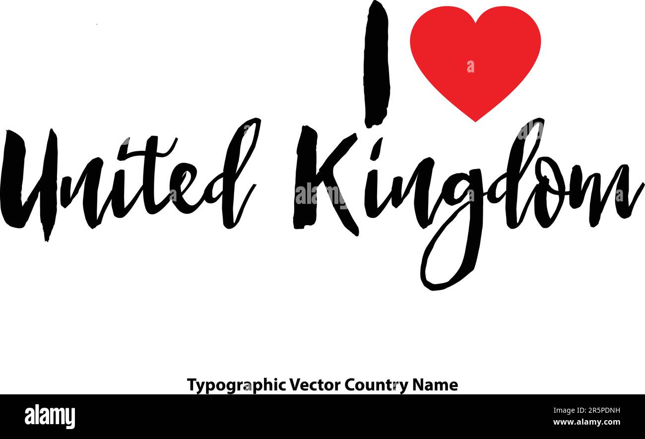 Country Name In Elegant Typography Text Lettering Vector Art Design ...