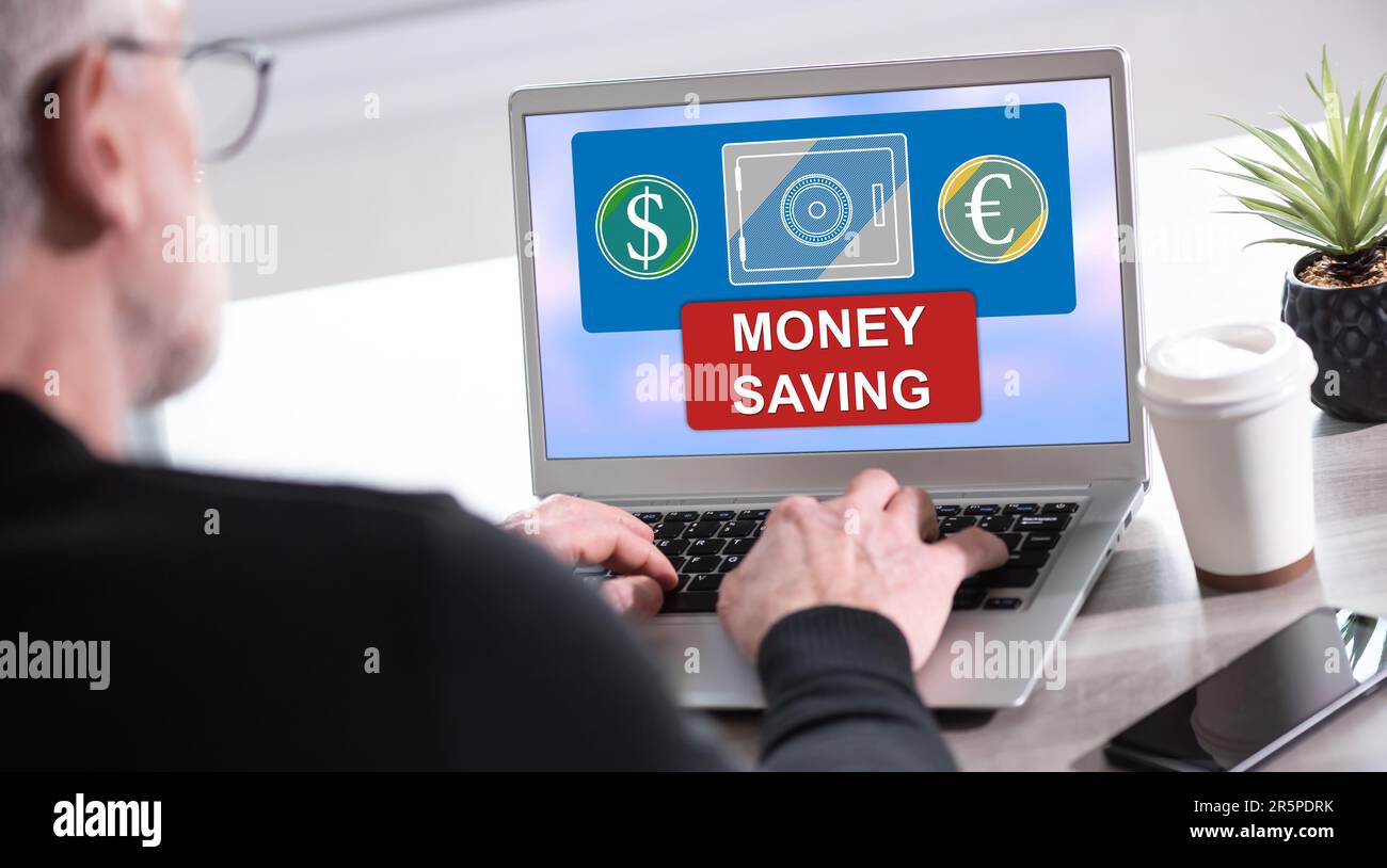 Laptop screen displaying money hi-res stock photography and images - Alamy