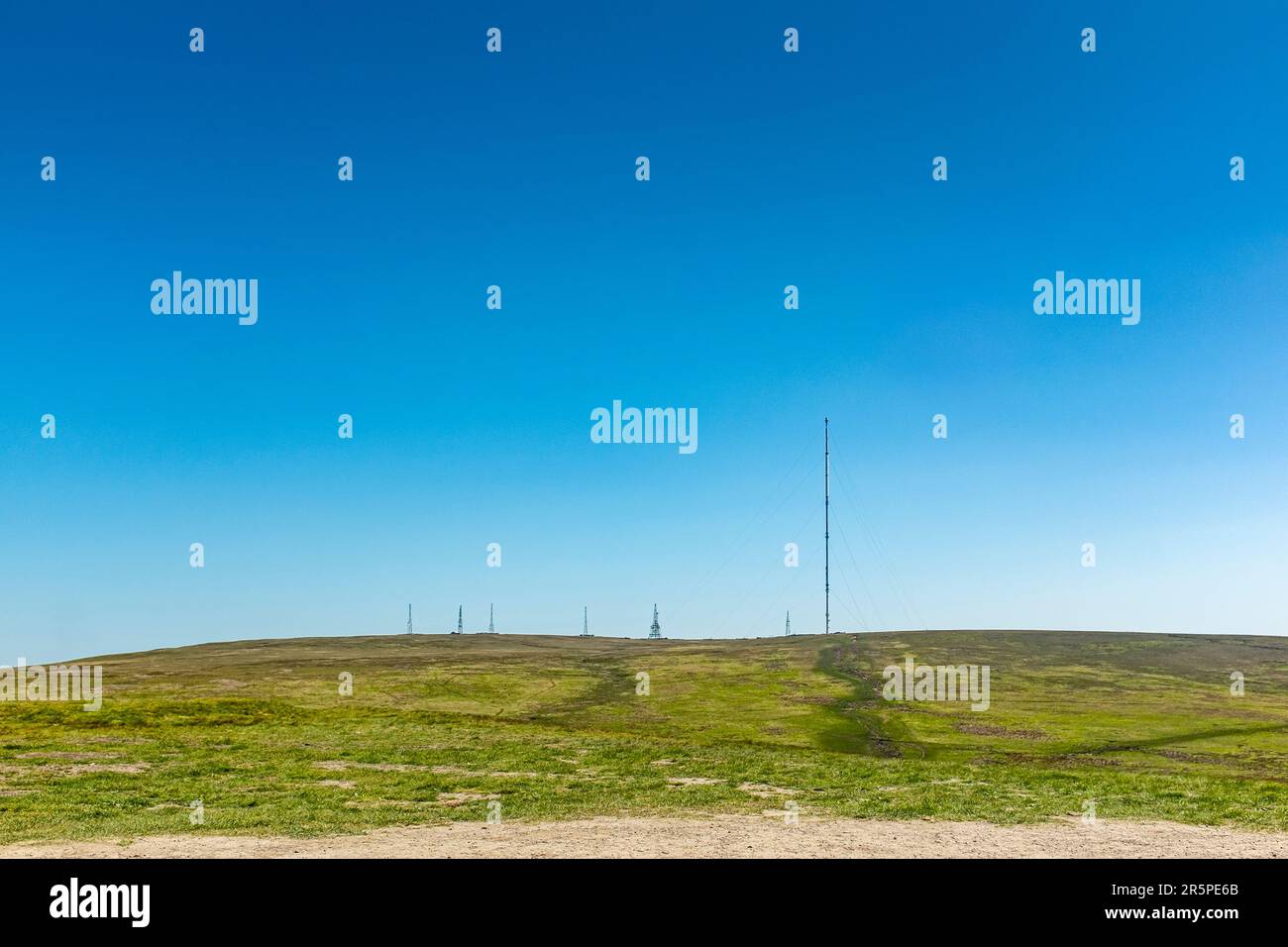 Winter Hill Transmitter, Lancashire, UK Stock Photo - Alamy