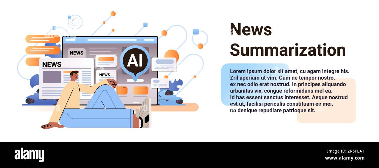 man journalist reading news on laptop screen special report news ...