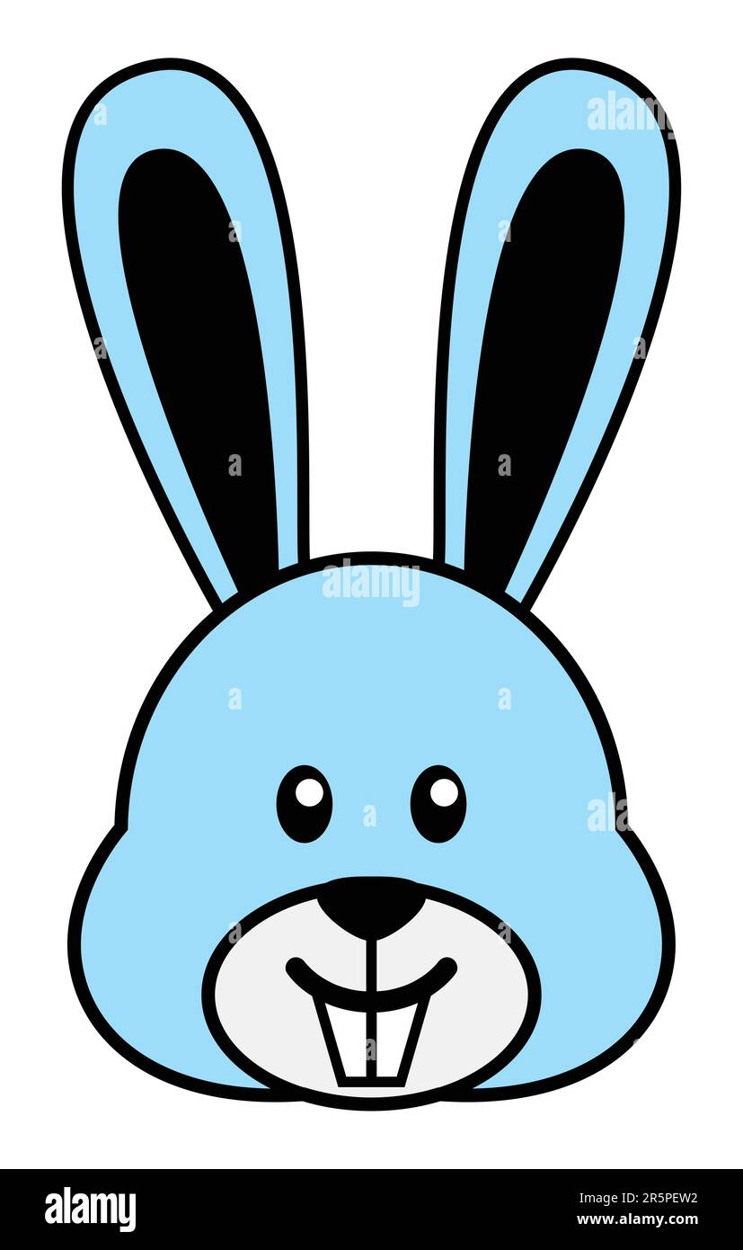Rabbit in doodle simple Stock Vector Images - Alamy