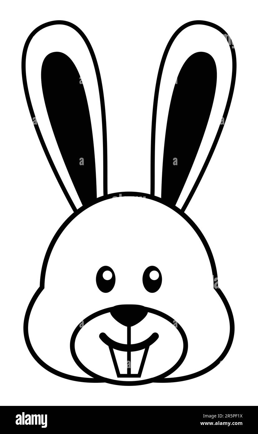 Line funny wild rabbit Cut Out Stock Images & Pictures - Alamy