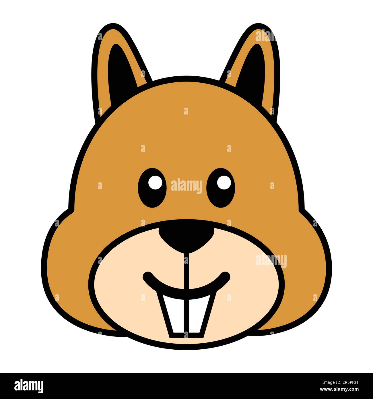 Chipmunk Face Outline