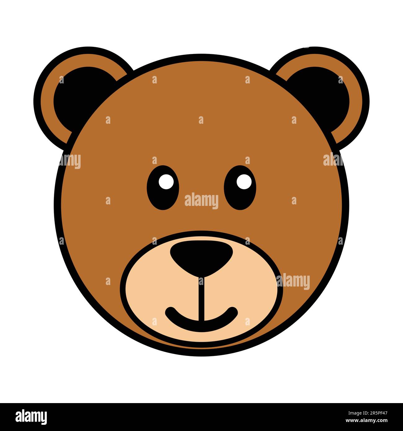 Simple cartoon of a cute bear Stock Vector Image & Art - Alamy
