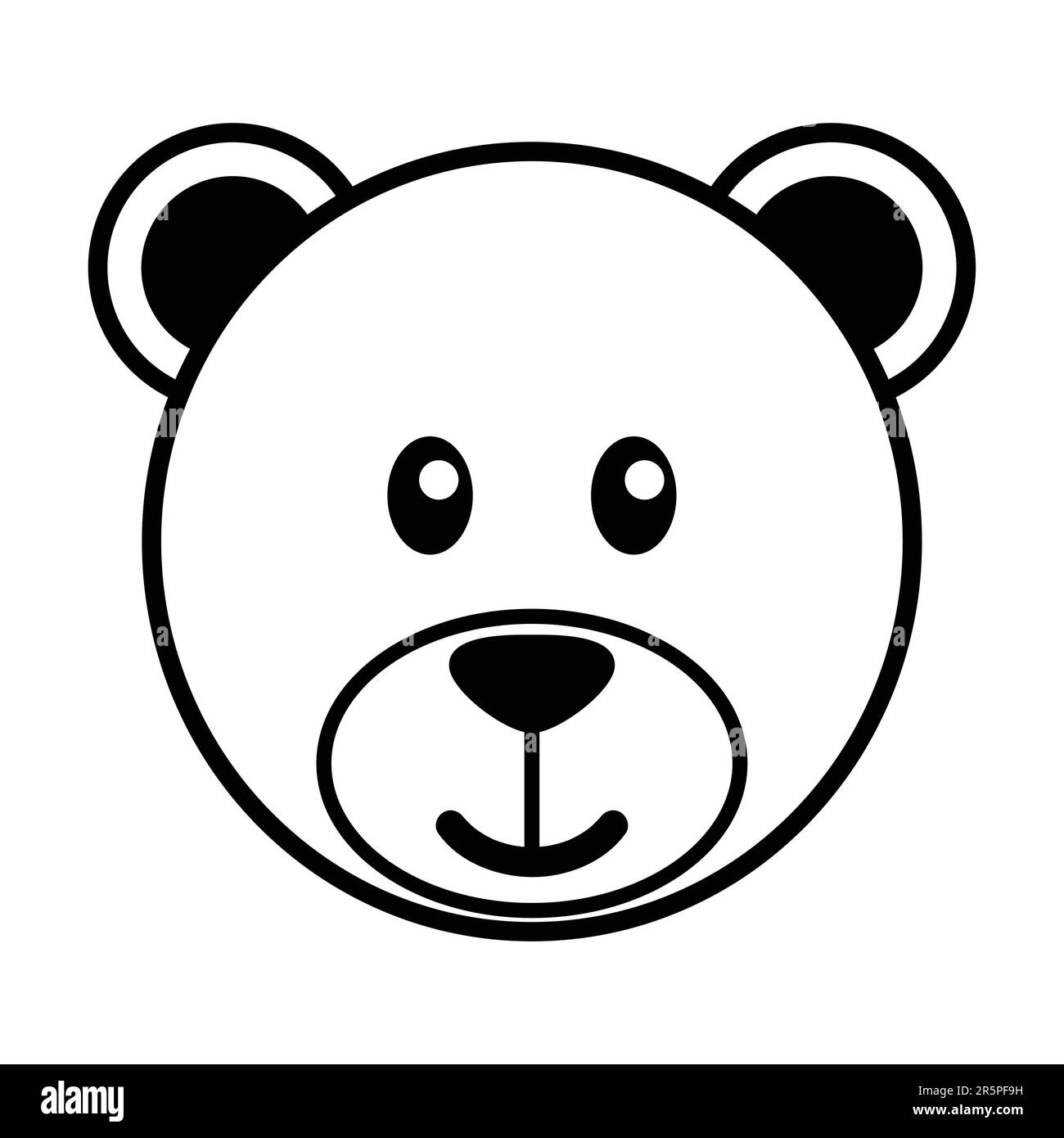 Simple bear Black and White Stock Photos & Images - Alamy