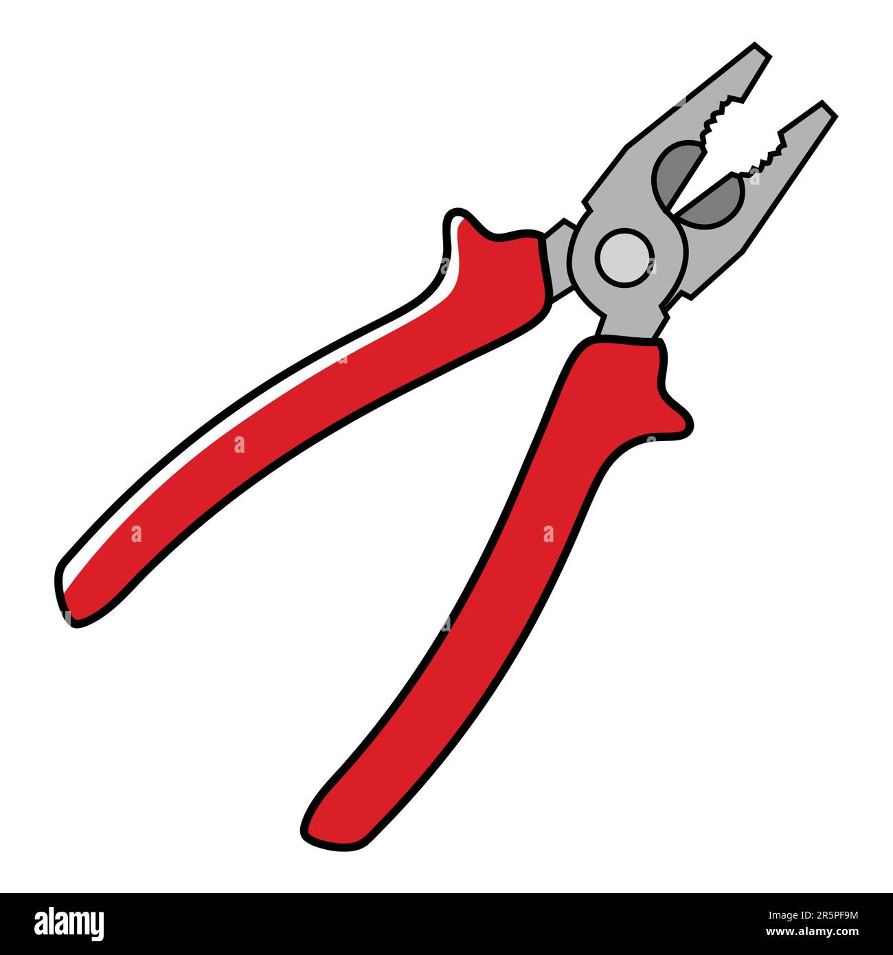 Pliers manual industrial tool Stock Vector Images - Alamy