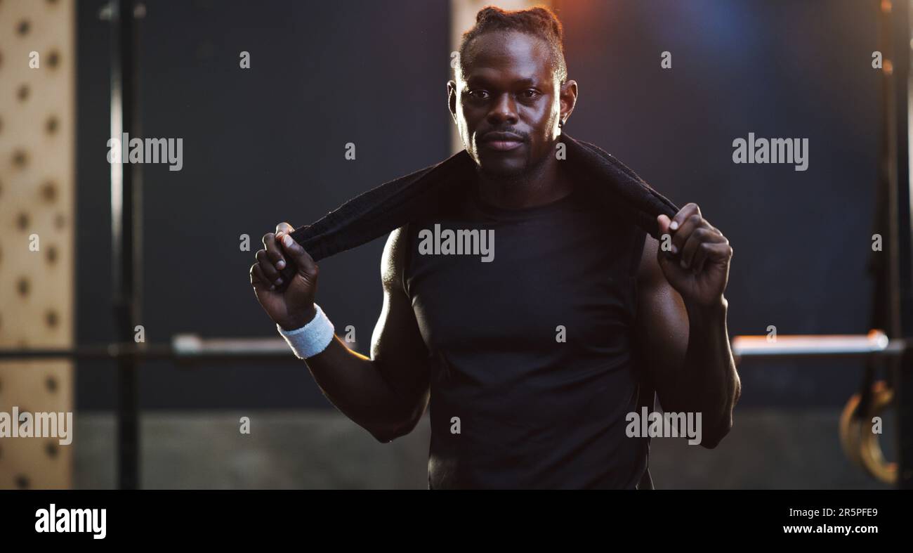 Serious black man sweat hi-res stock photography and images - Alamy