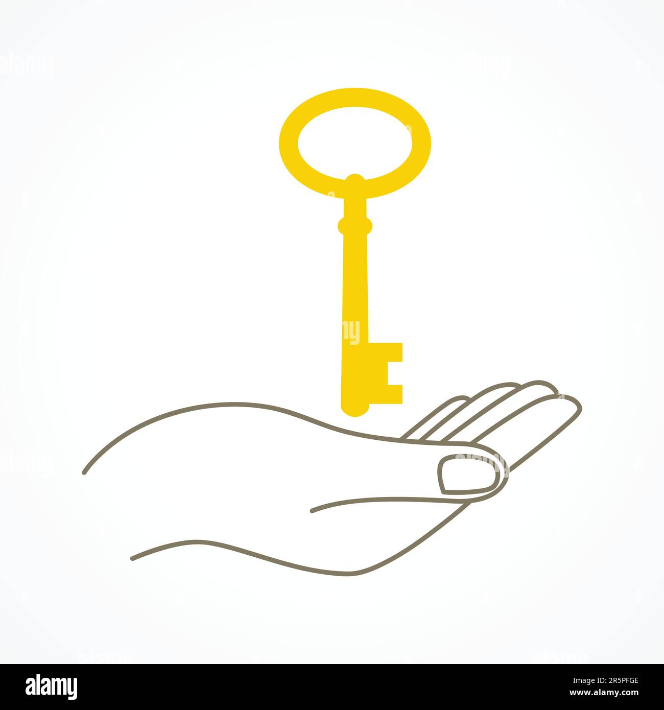 Hand giving key Stock Vector Images - Alamy
