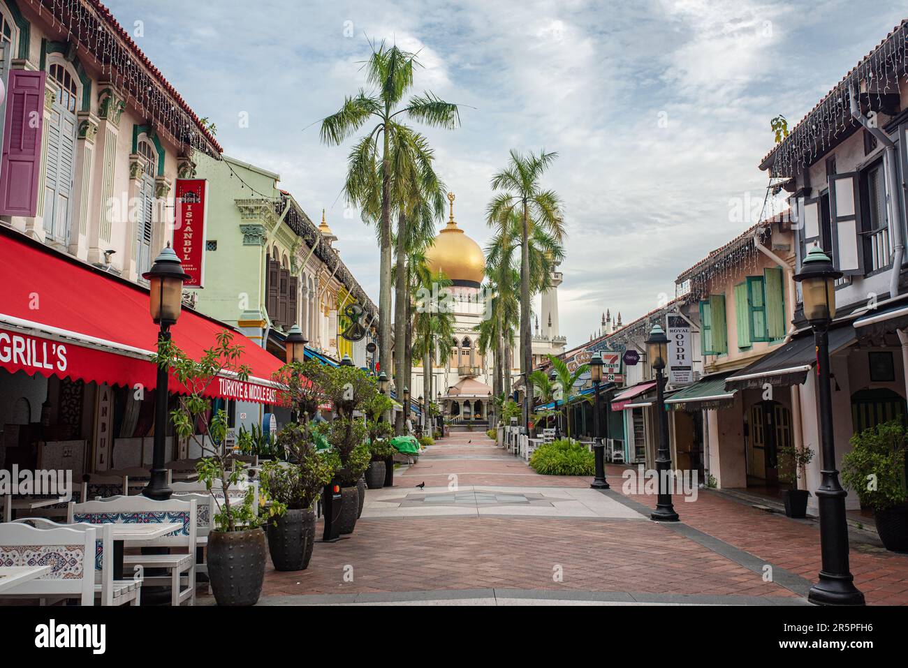 Kampong Glam, Singapore - July 2022: Arab Street in Kampong Glam, one ...