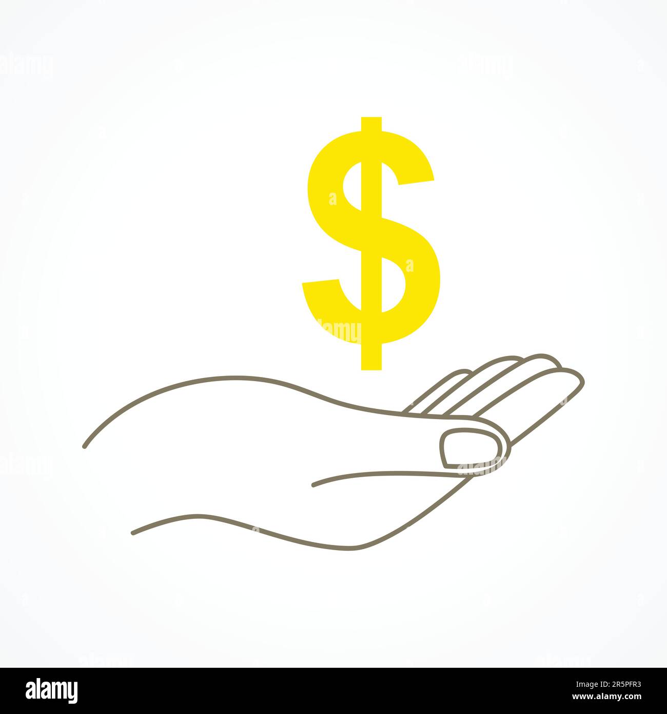 Withdraw hand Stock Vector Images - Alamy