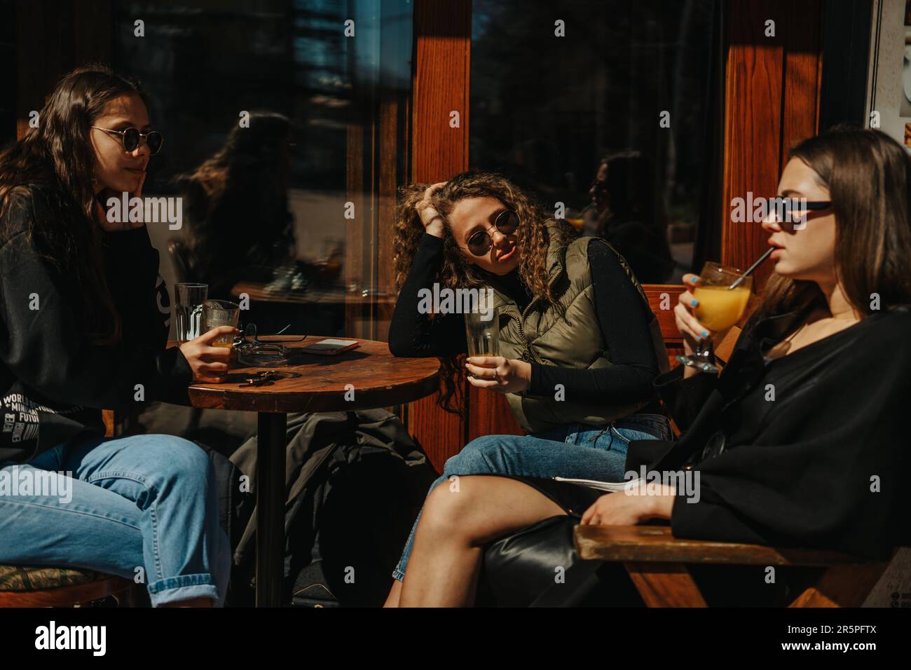 Taking a sip of juice hi-res stock photography and images - Alamy