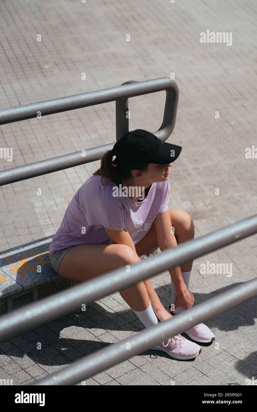 Sportsgirl with cap hi-res stock photography and images - Alamy