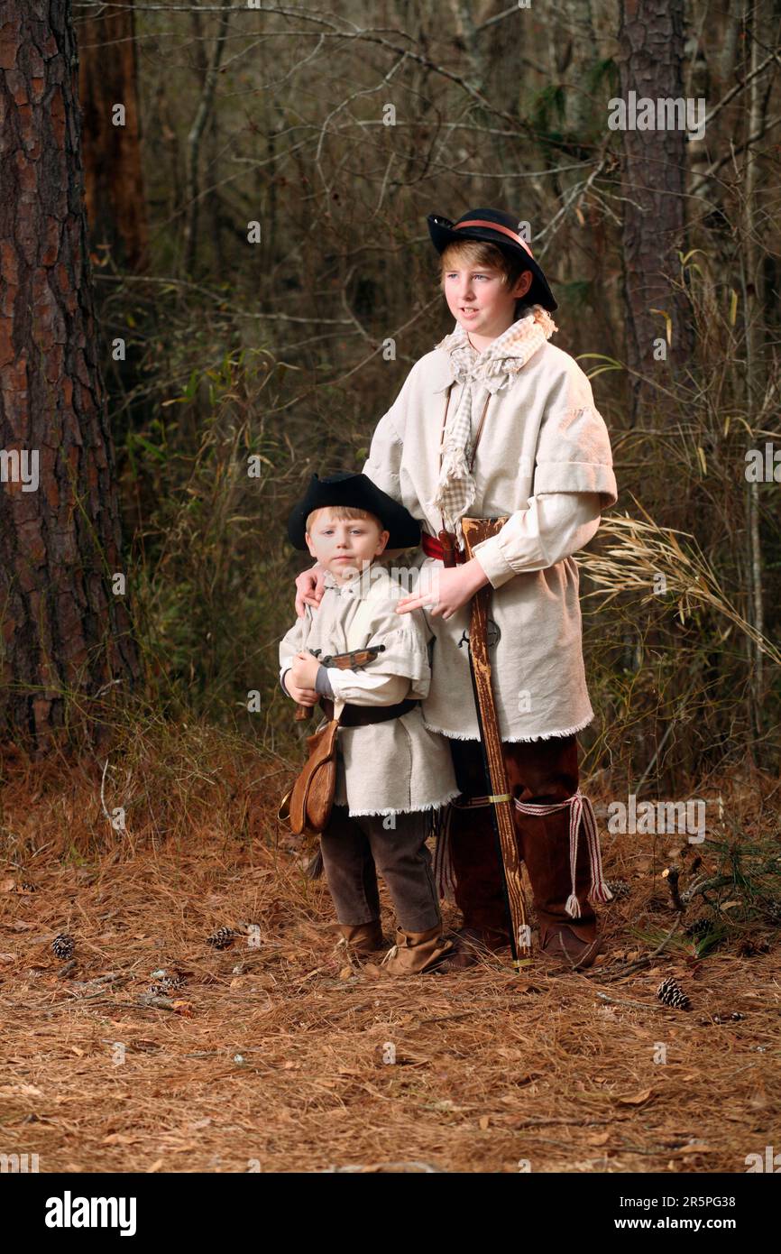 Portraits of Reenactors at Moores Creek National Battleground, NC Stock ...