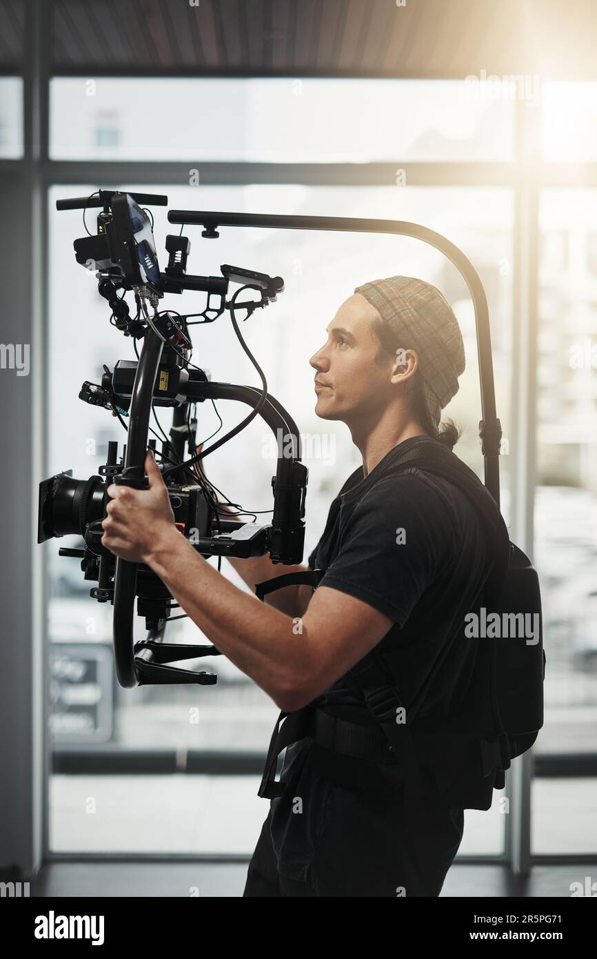 This is what goes on behind scenes. Behind the scenes shot of a camera ...