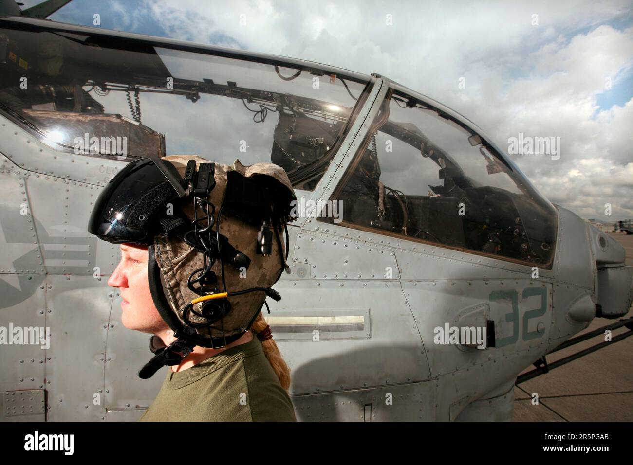 Portrait of a female Marine First Lieutenant, who has served two tours ...
