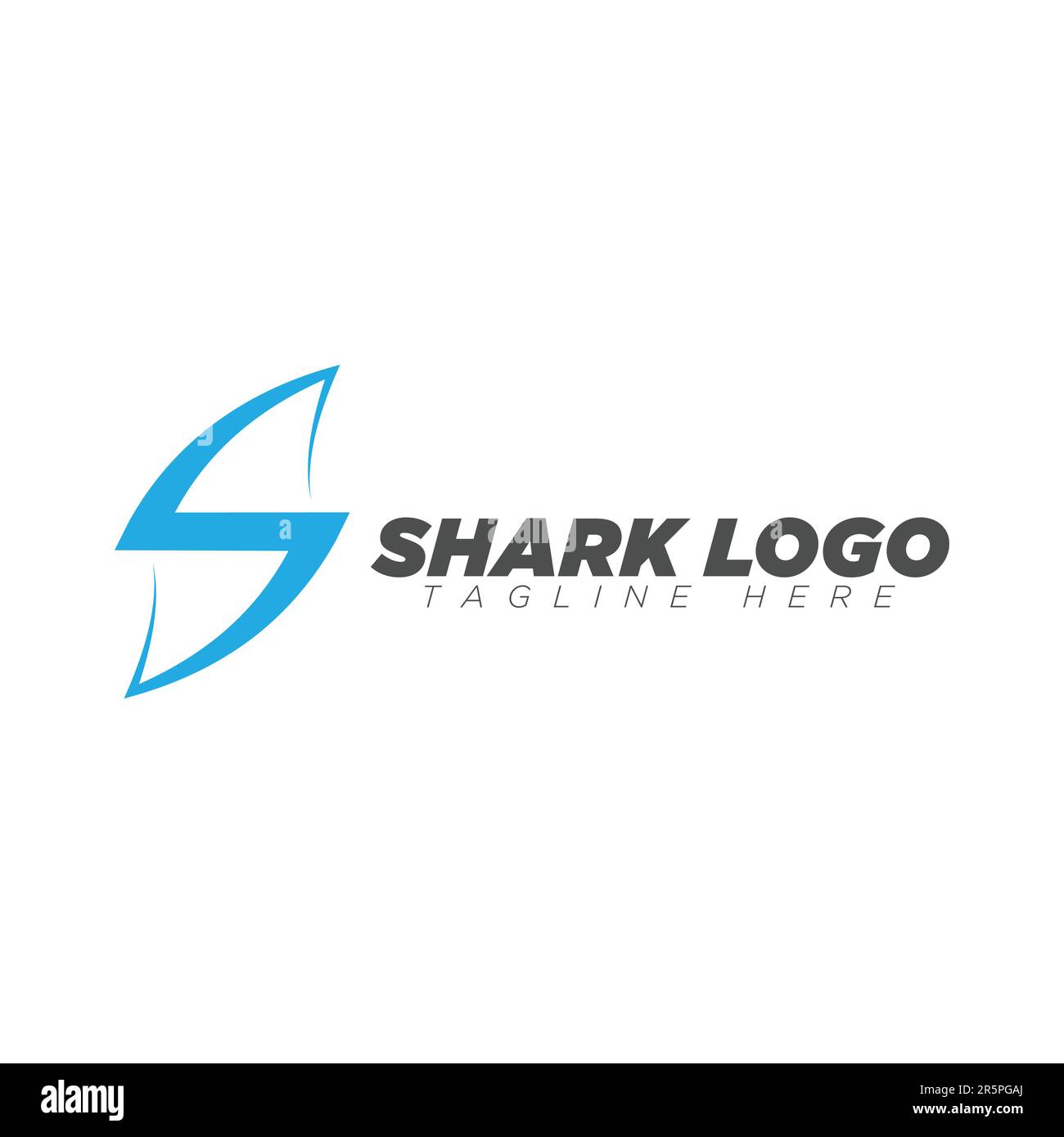 eps10 vector initial letter s shark fin logo design template isolated ...