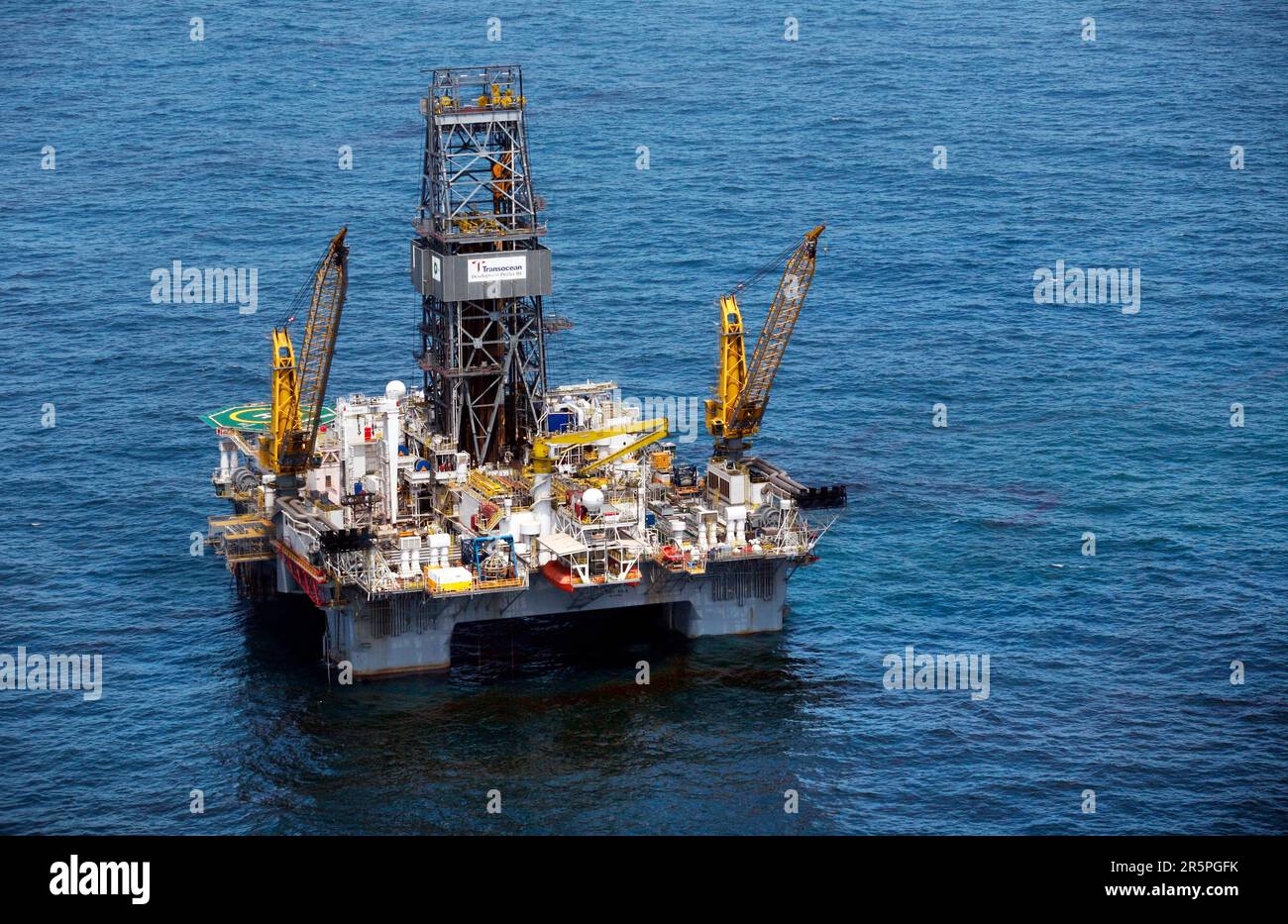Aerial view of the Development Driller III, which is drilling a relief ...