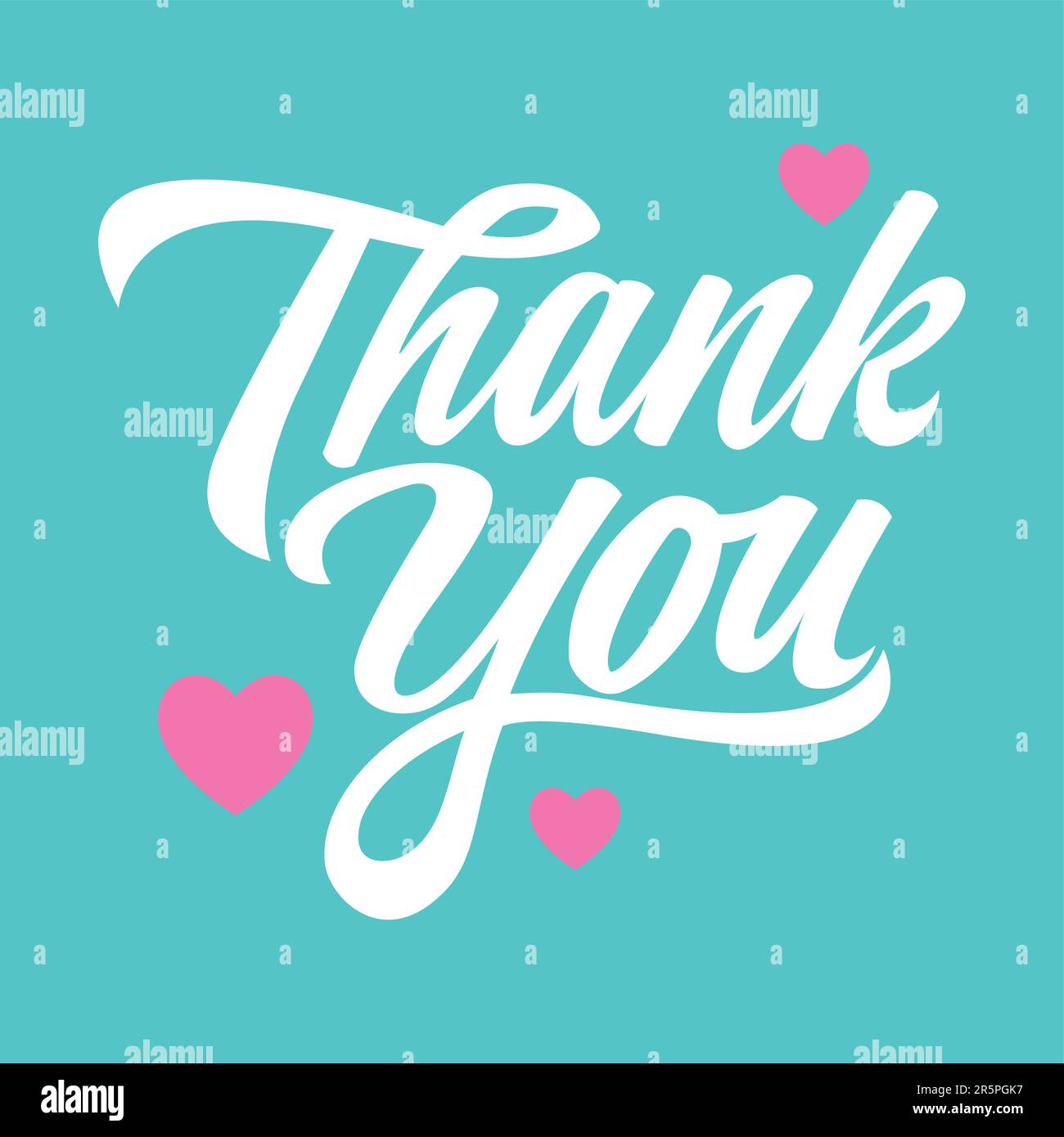 Hand written script thank Stock Vector Images - Alamy