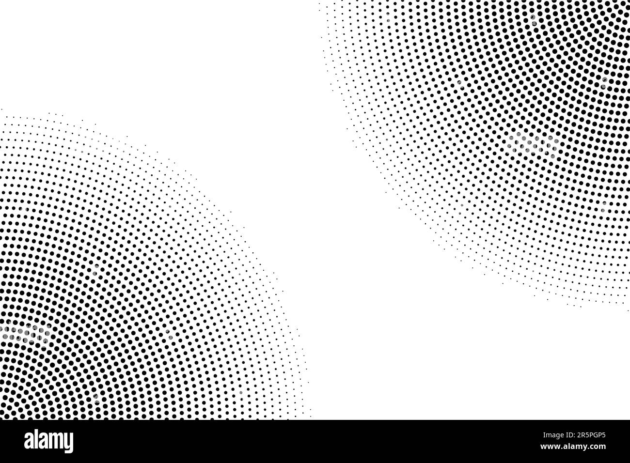 Black and white abstract background with wavy dotted pattern. Halftone ...