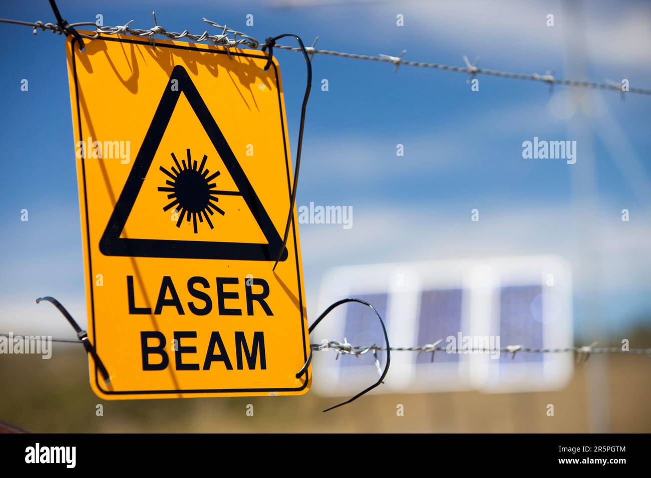 Laser beam warning sign hi-res stock photography and images - Alamy