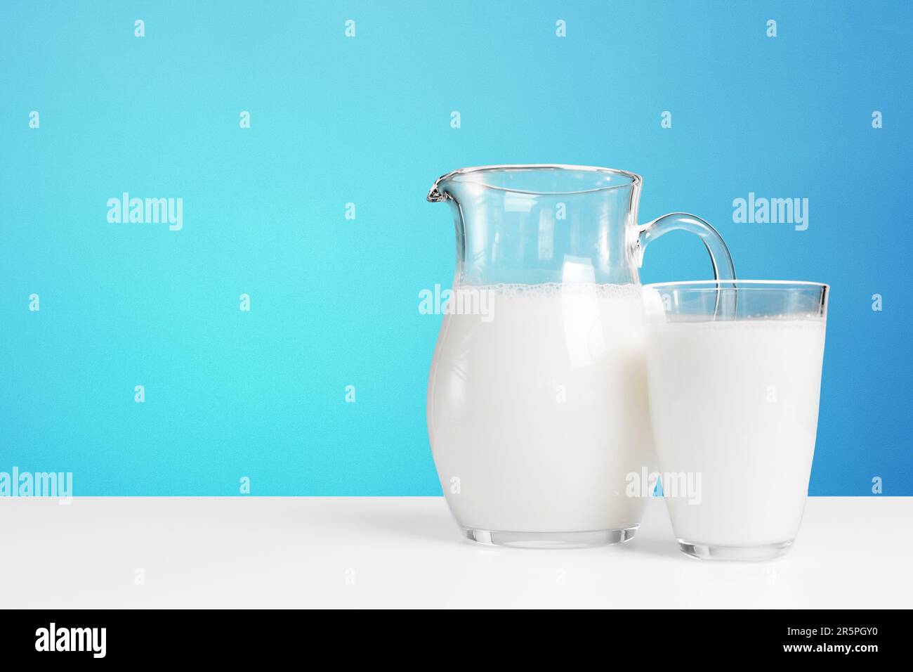 Pitcher with some milk Stock Photo - Alamy