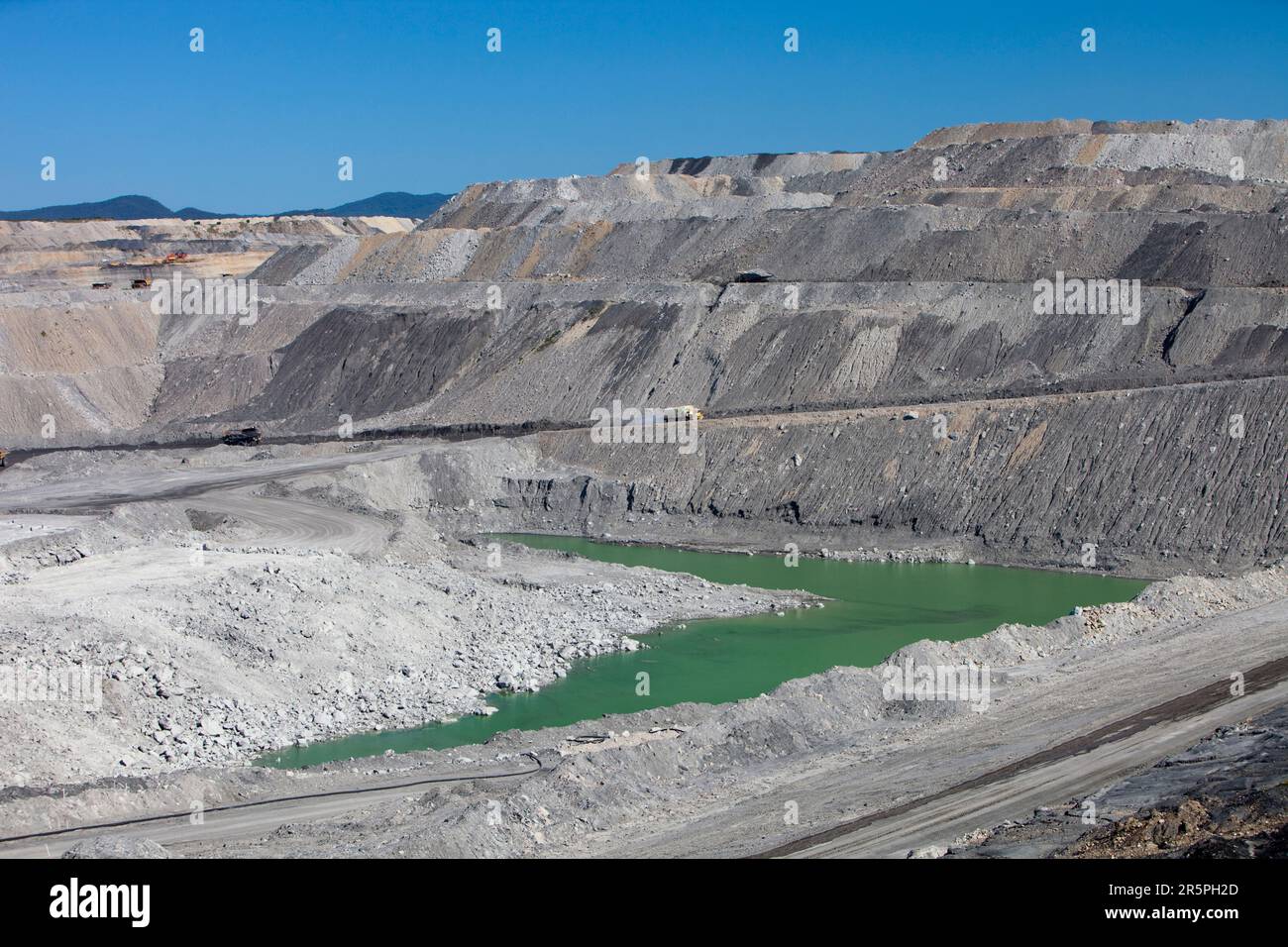 The Beltana number 1 mine, an open cast or drift coal mine managed by ...