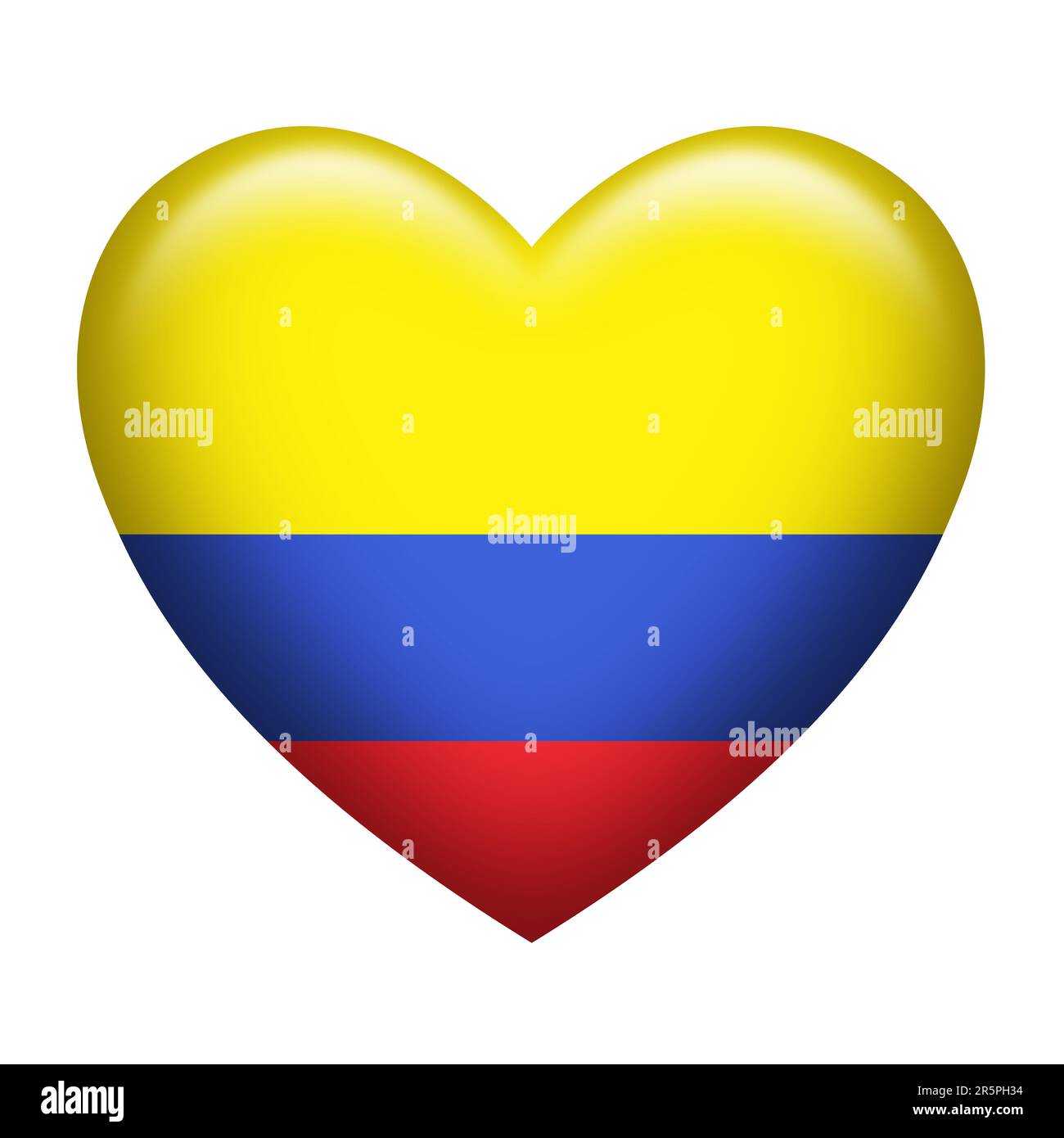 Love colombia symbol 3d heart hi-res stock photography and images - Alamy